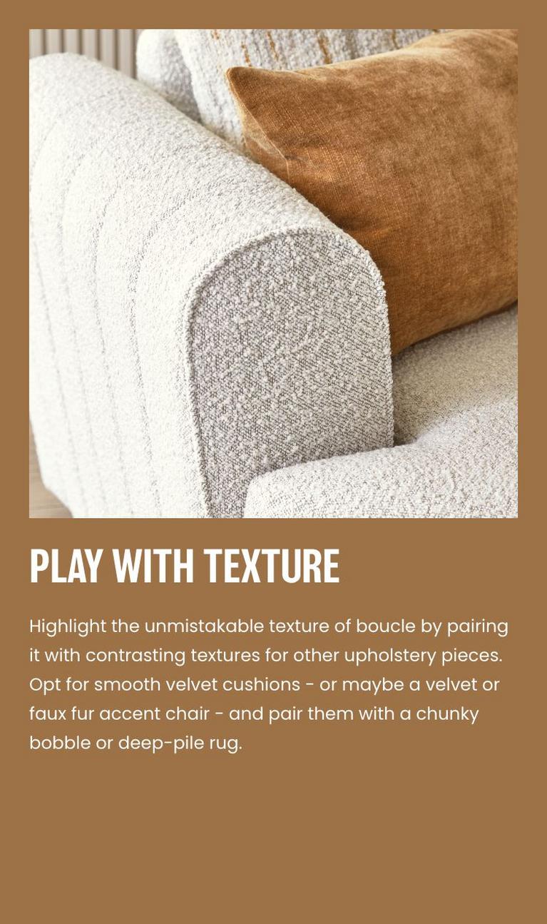 Boucle Sofas | Interior Trends to Watch | DFS