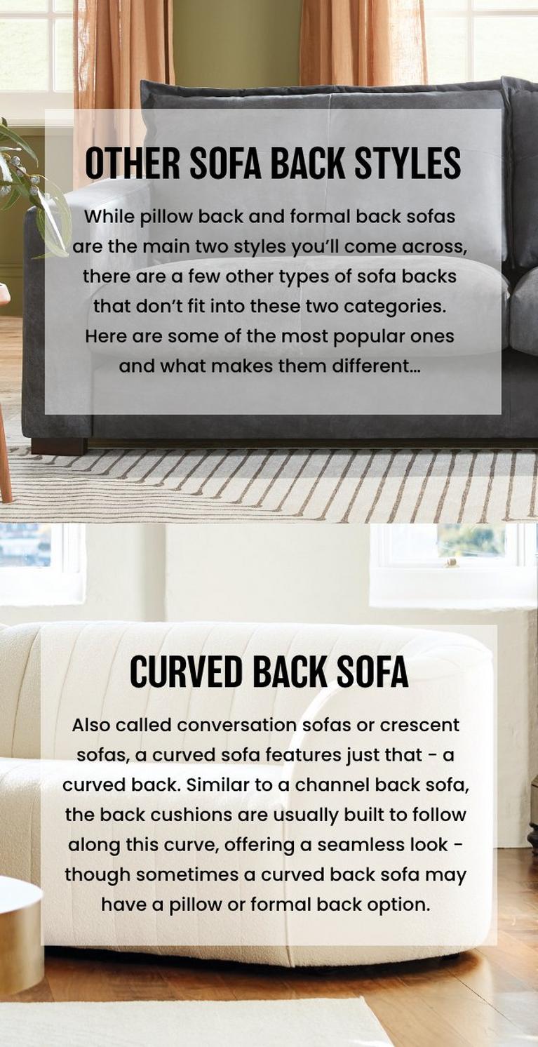 Sofa Back Style Guide | Pillow Vs Formal Back Sofas | DFS