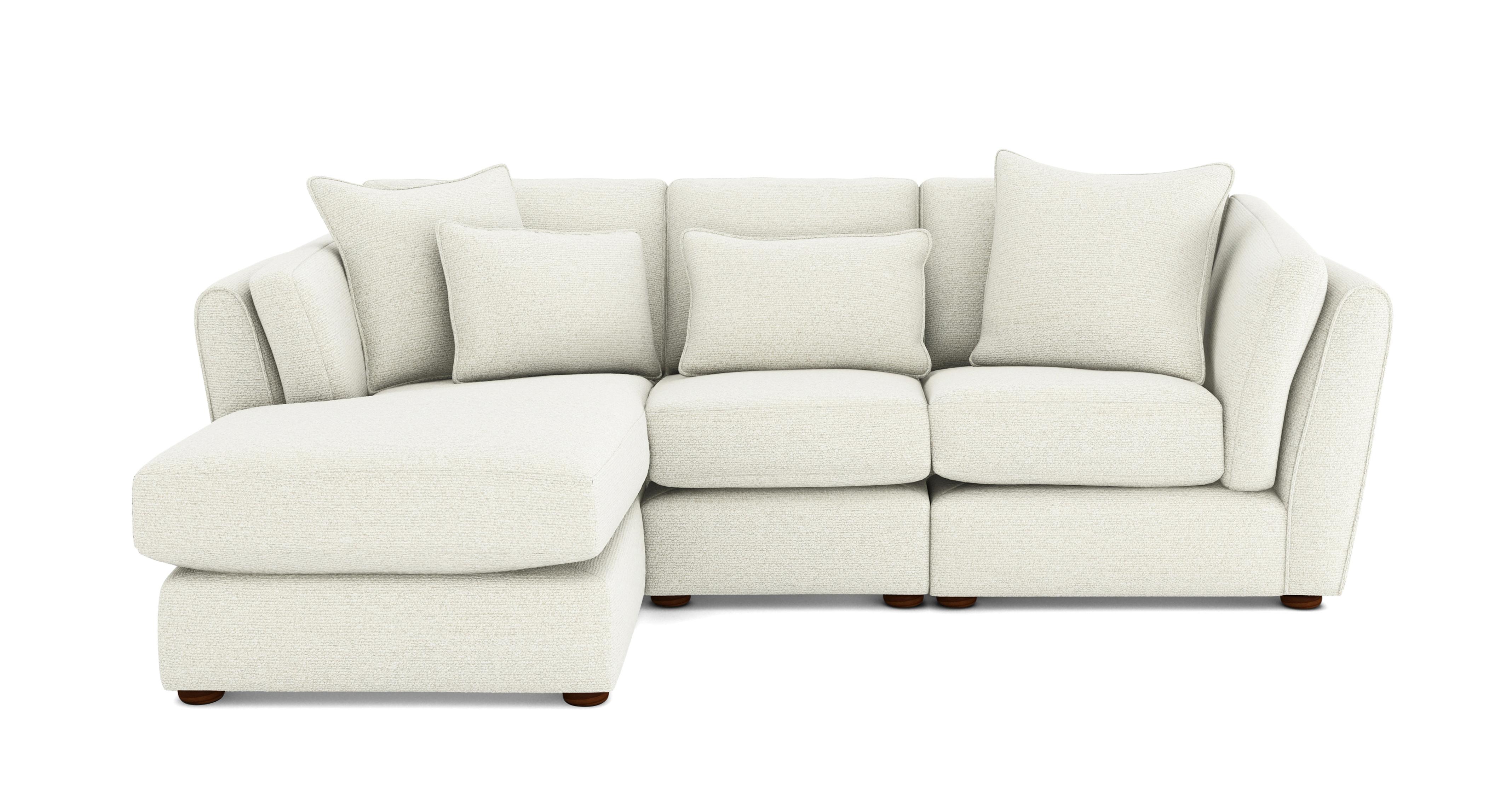 Ada Chenille Left Hand Facing Small Chaise Sofa | DFS