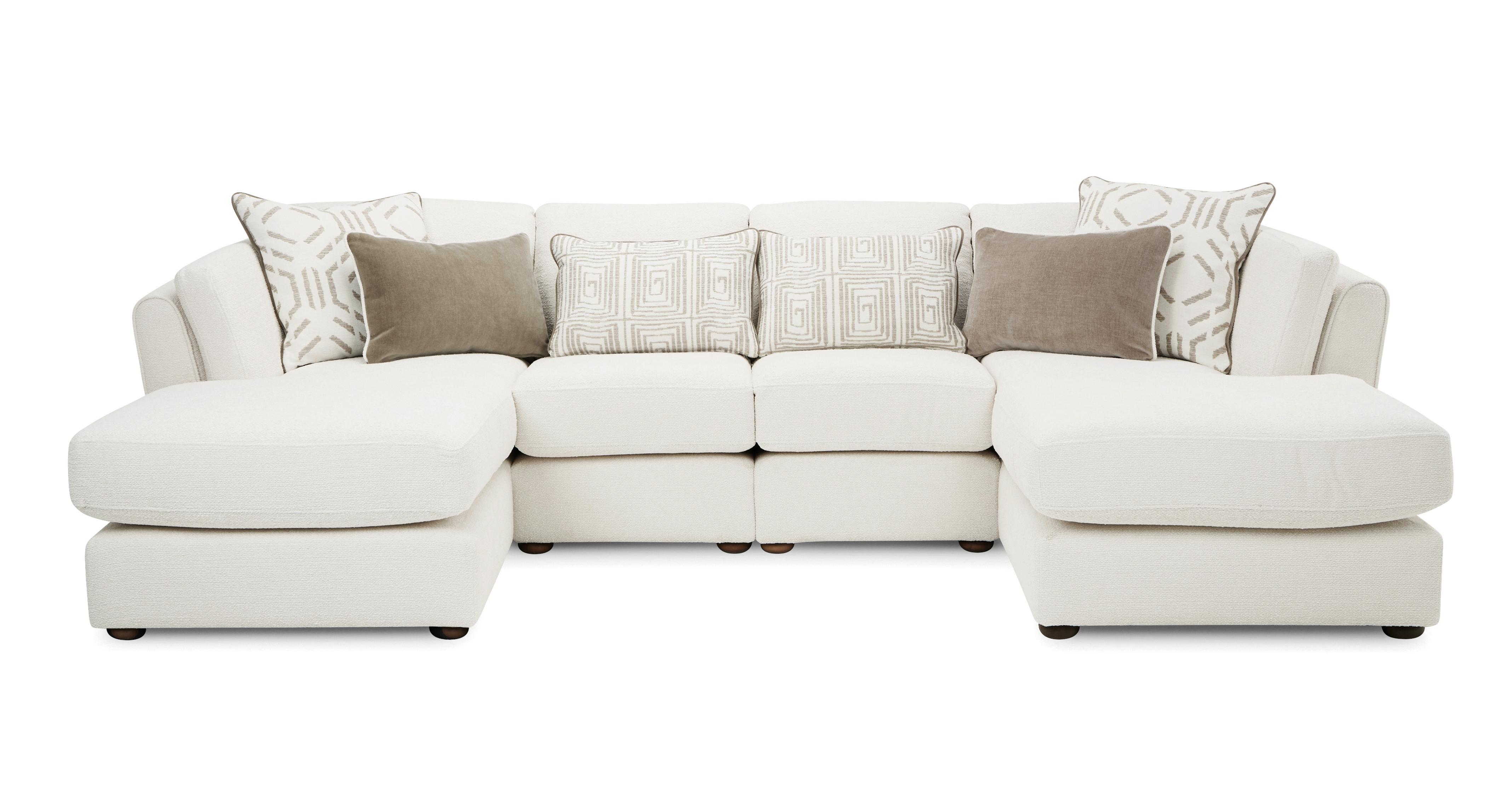 Ada Chenille Large Double End Chaise | DFS