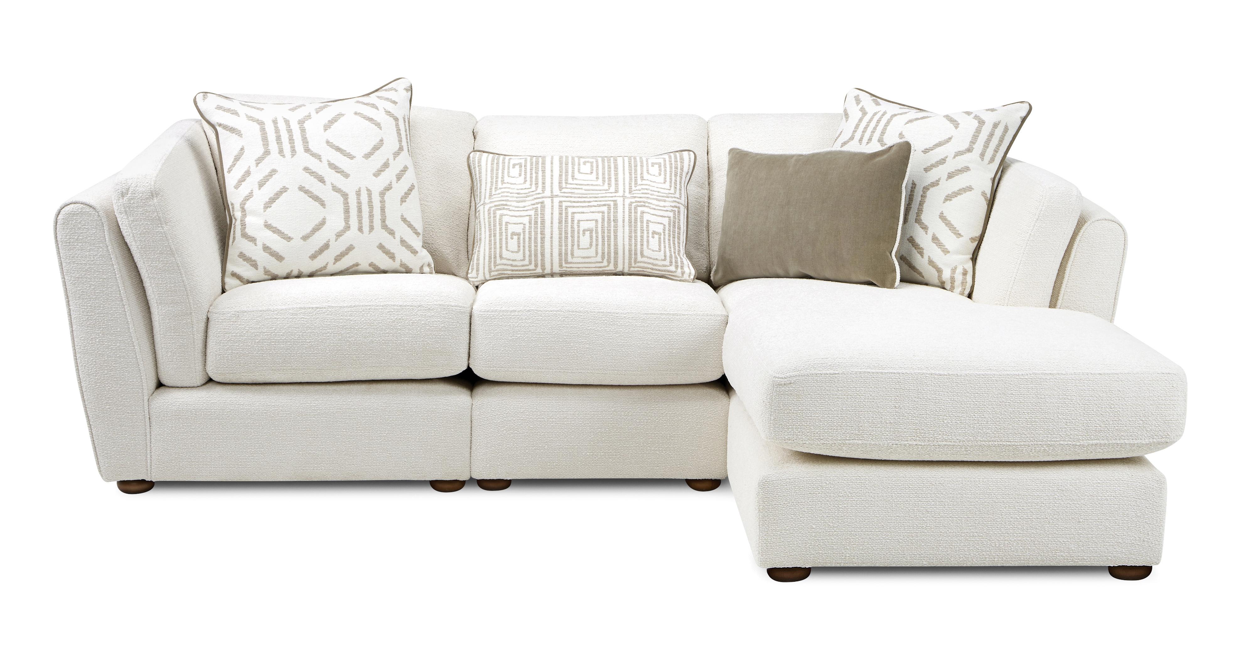 Ada Chenille Right Hand Facing Small Chaise Sofa | DFS