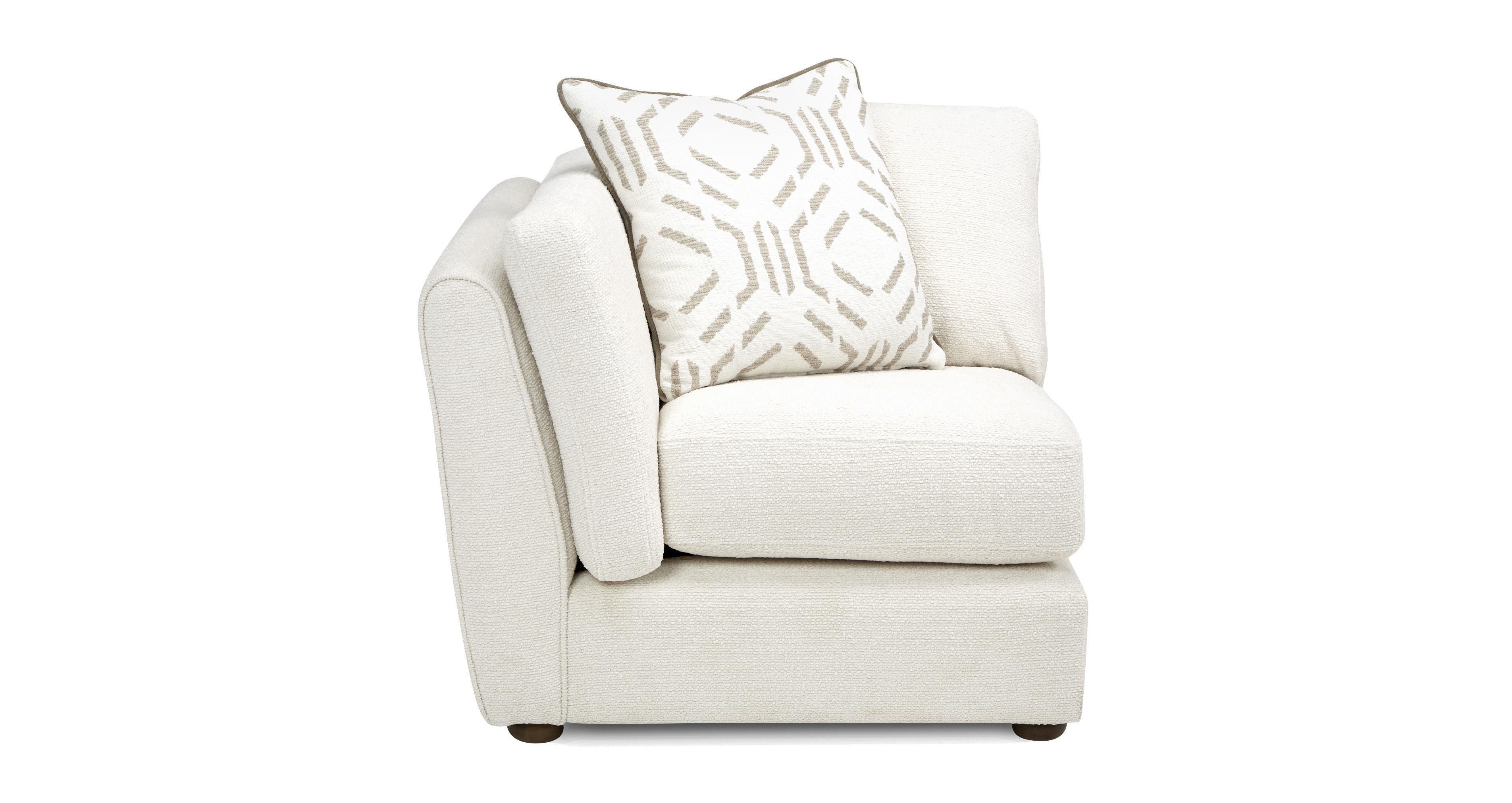 Ada Chenille Left Hand Facing Arm Small Sofa Unit | DFS