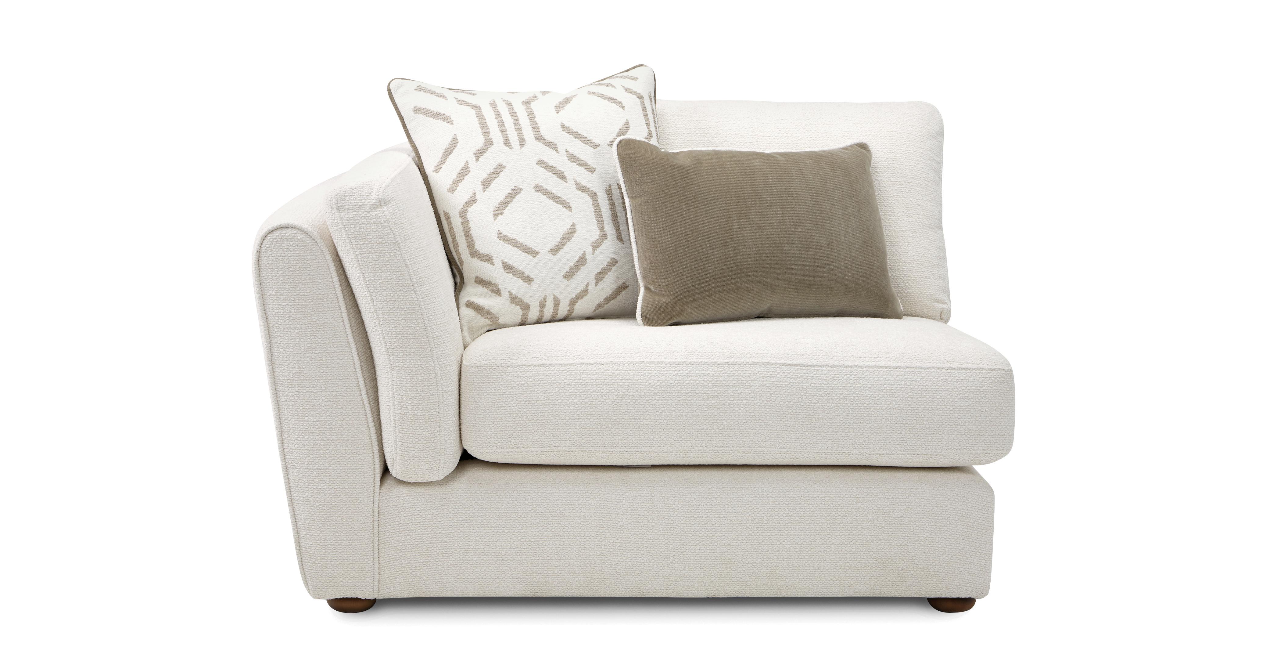 Ada Chenille Left Hand Facing Arm Large Sofa Unit | DFS