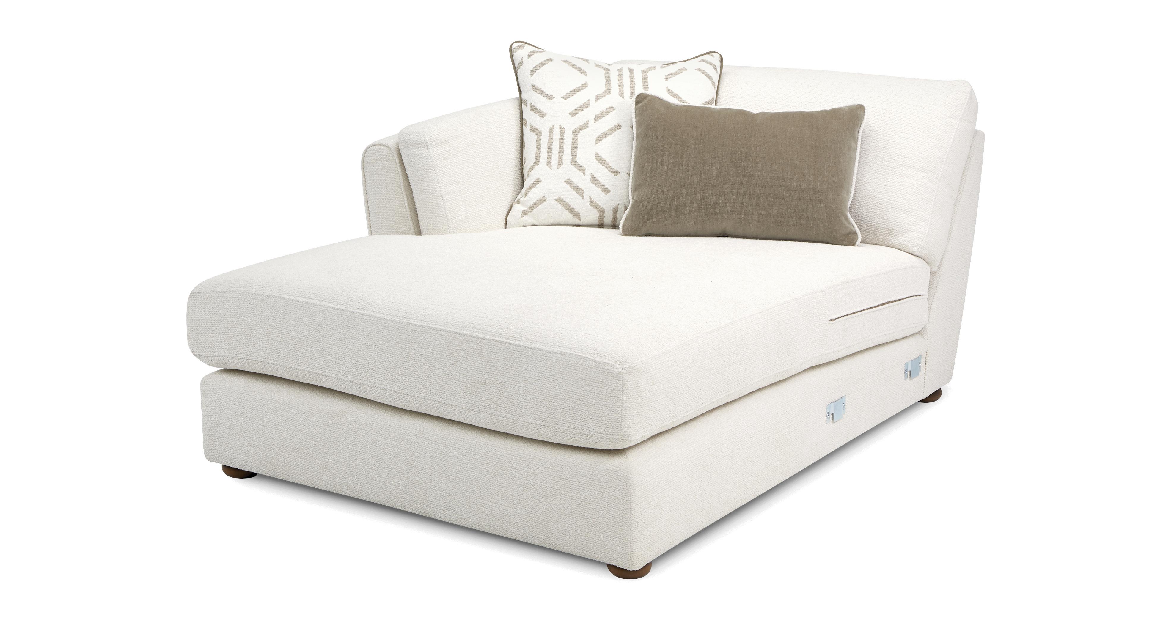 Ada Chenille Left Hand Facing Large Chaise Unit | DFS