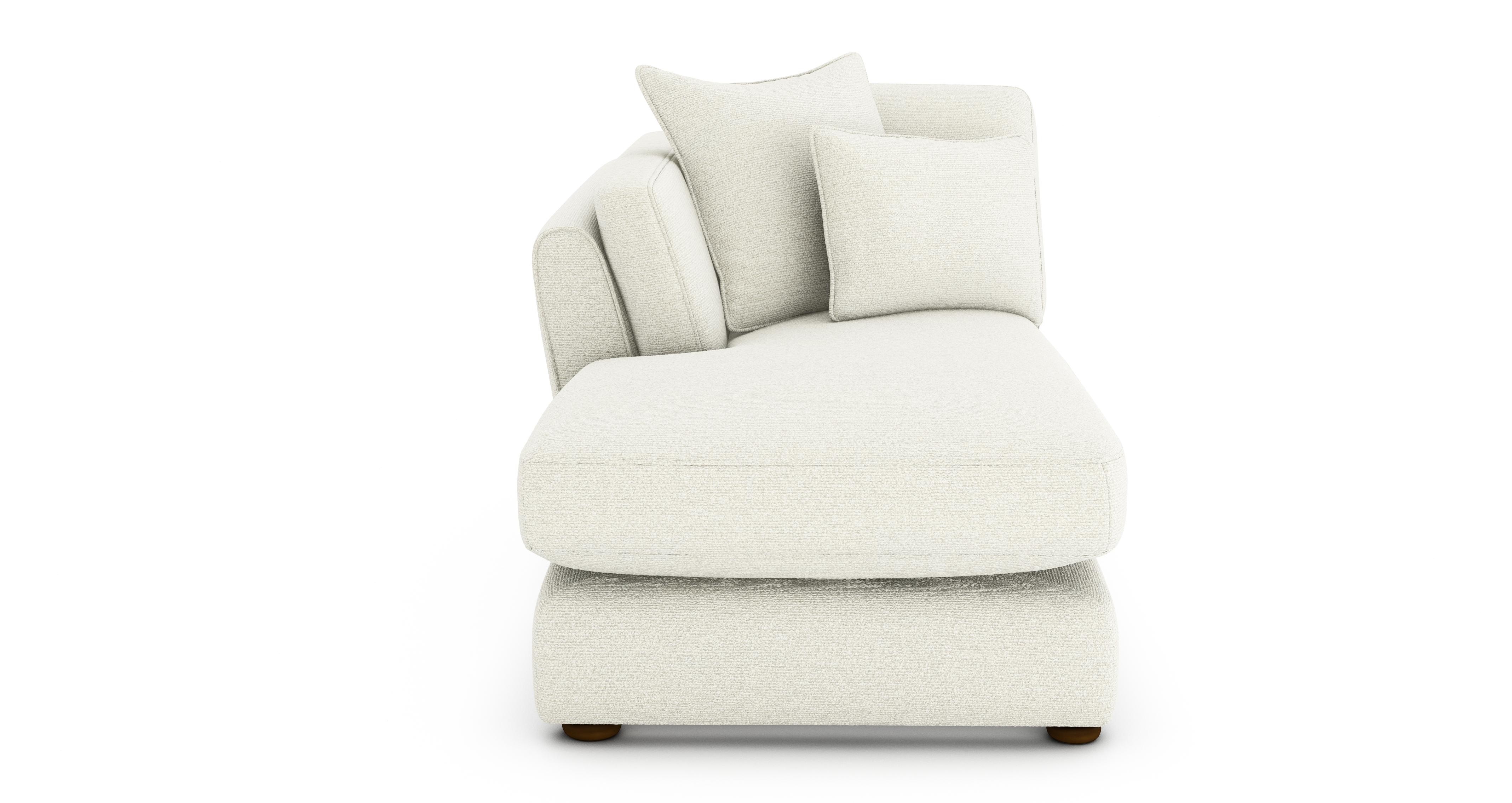 Ada Chenille Left Hand Facing Small Chaise Unit | DFS