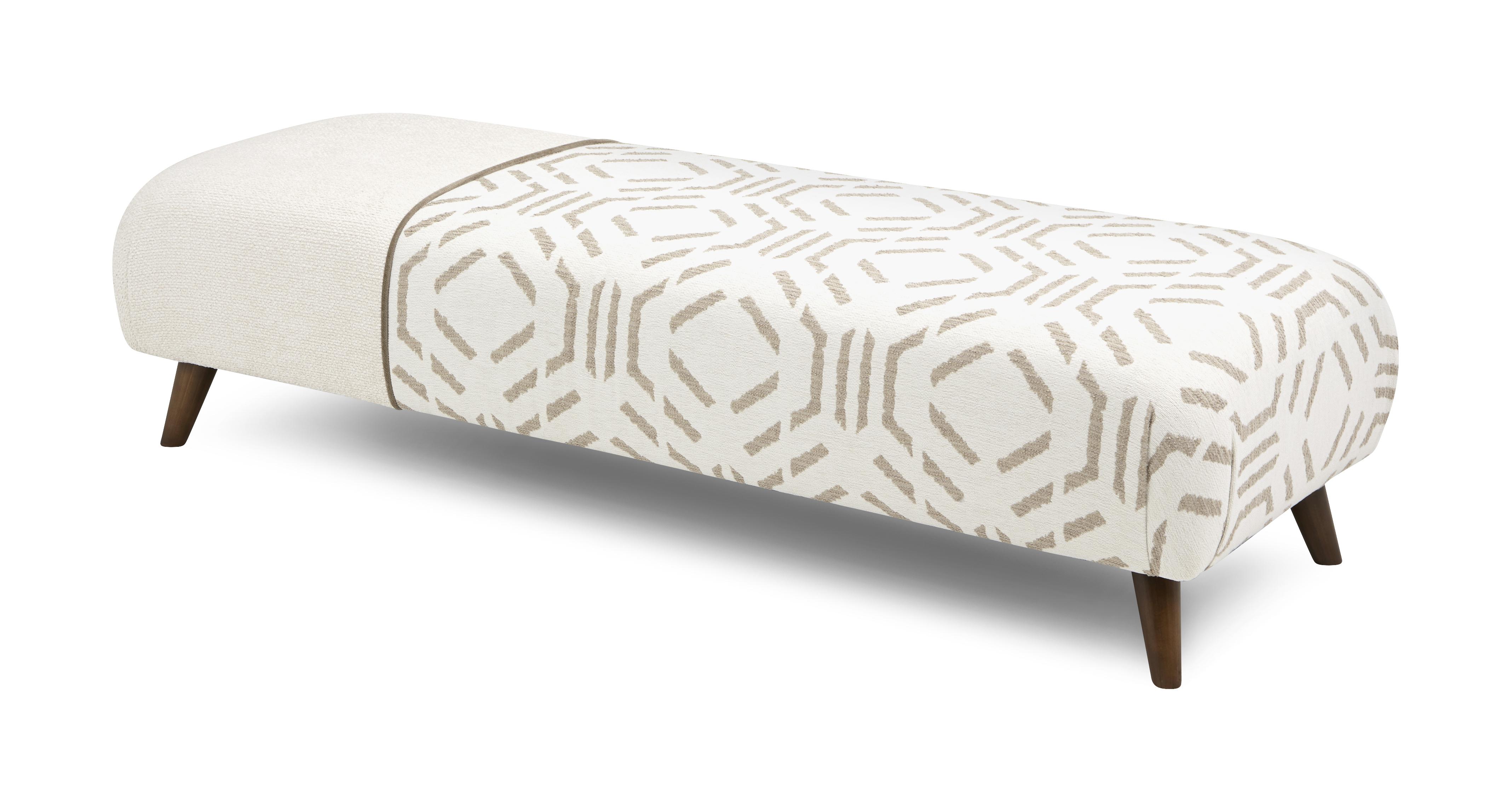 Ada Chenille Large Pattern Bench Stool | DFS