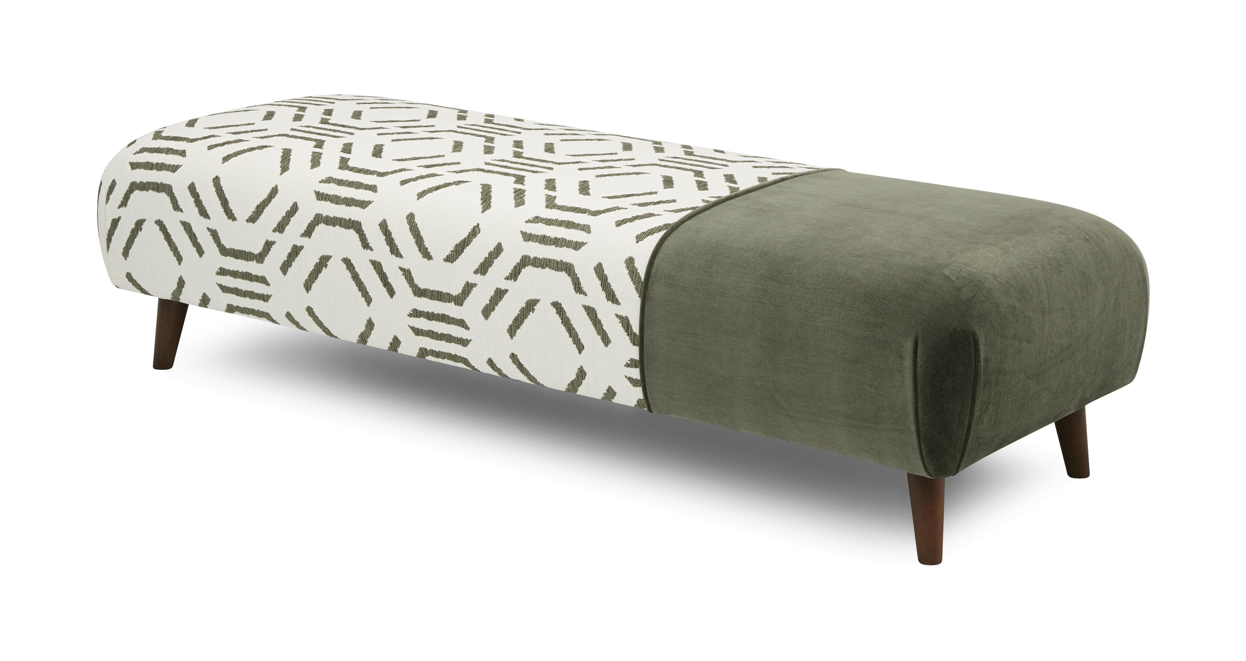 Ada Large Pattern Bench Stool | DFS