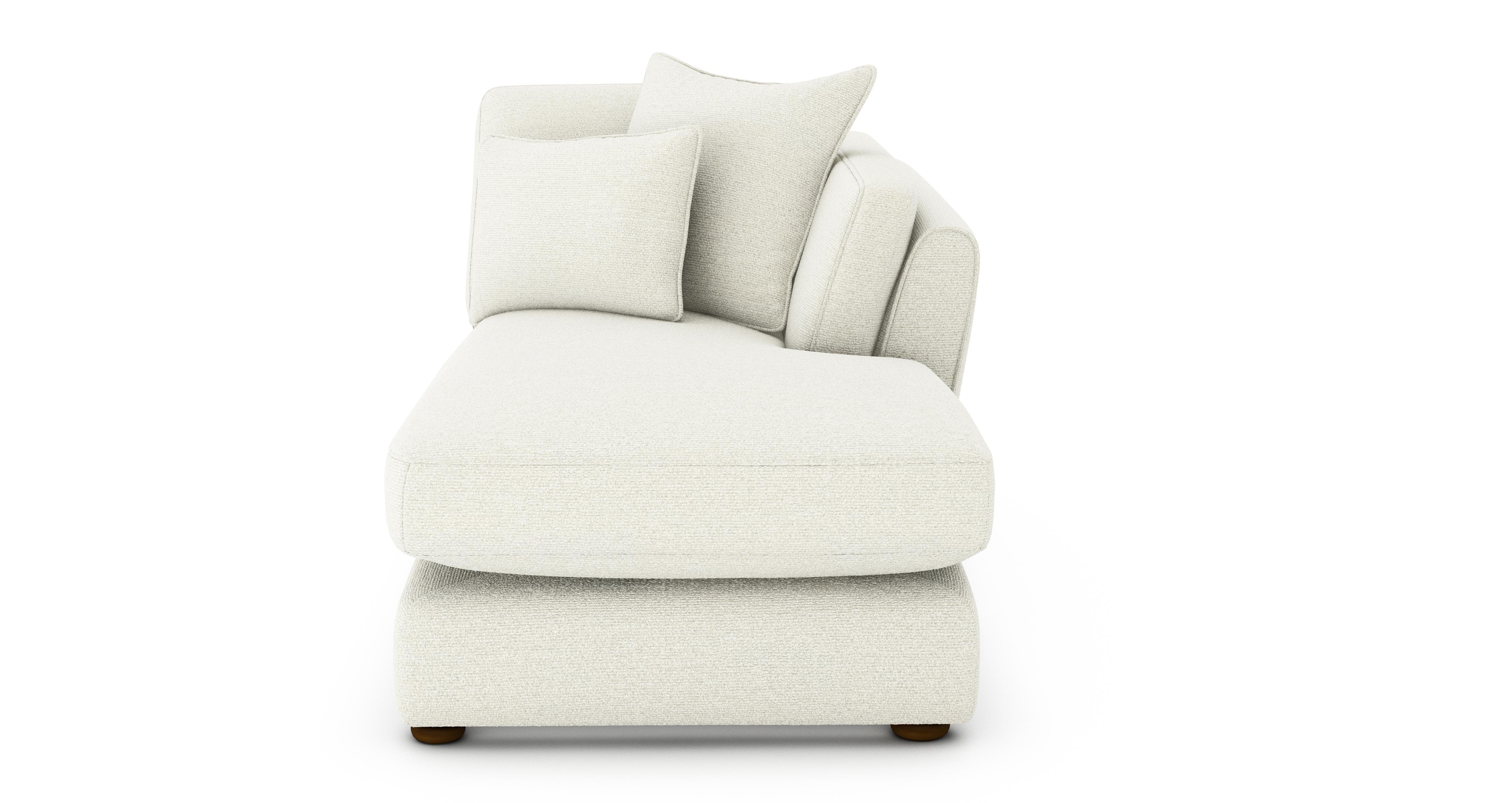 Ada Chenille Right Hand Facing Small Chaise Unit | DFS