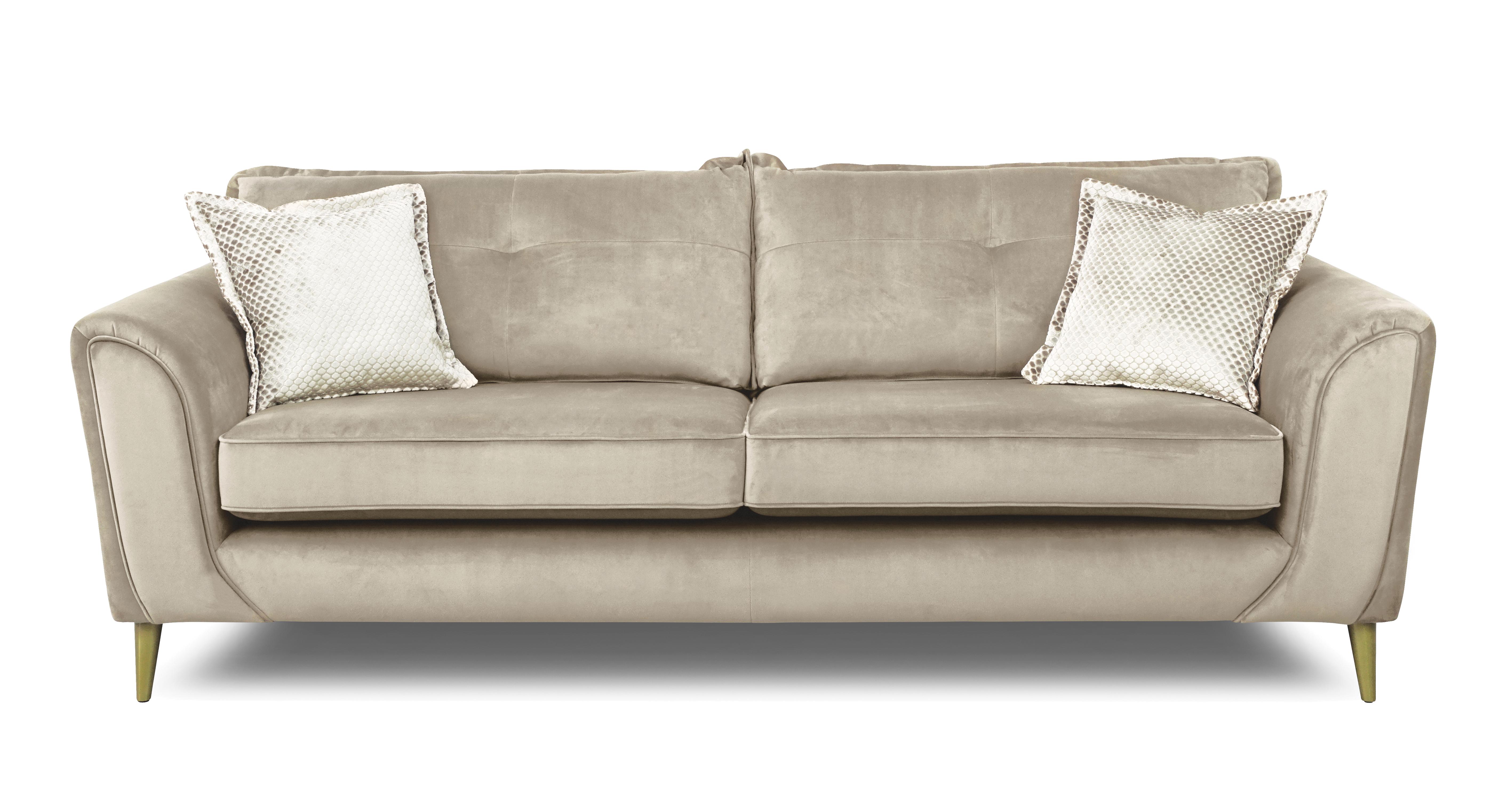 Alyssia Self Piped Formal Back 4 Seater Sofa | DFS