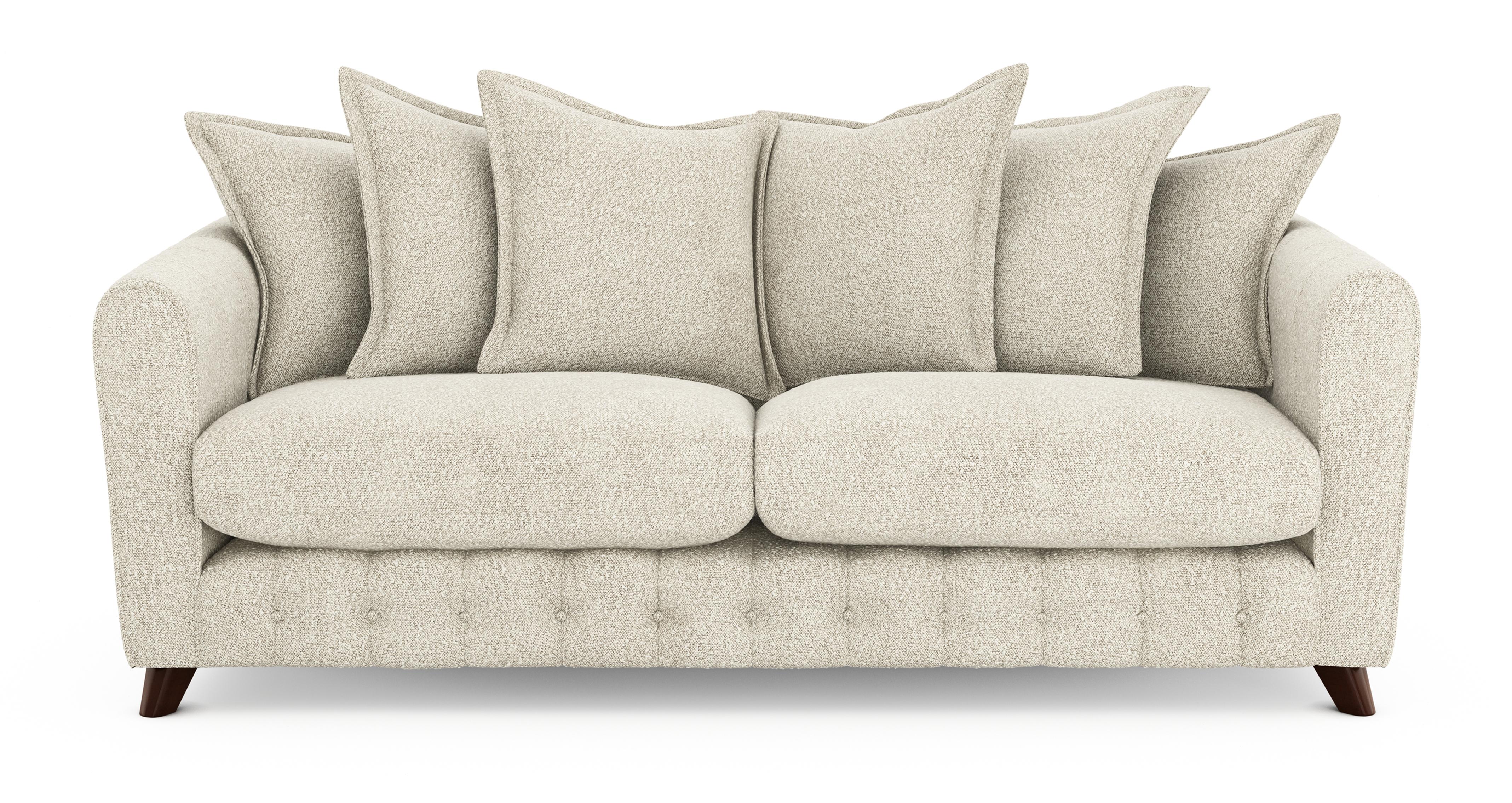 Amaya Boucle Pillow Back 4 Seater Sofa | DFS