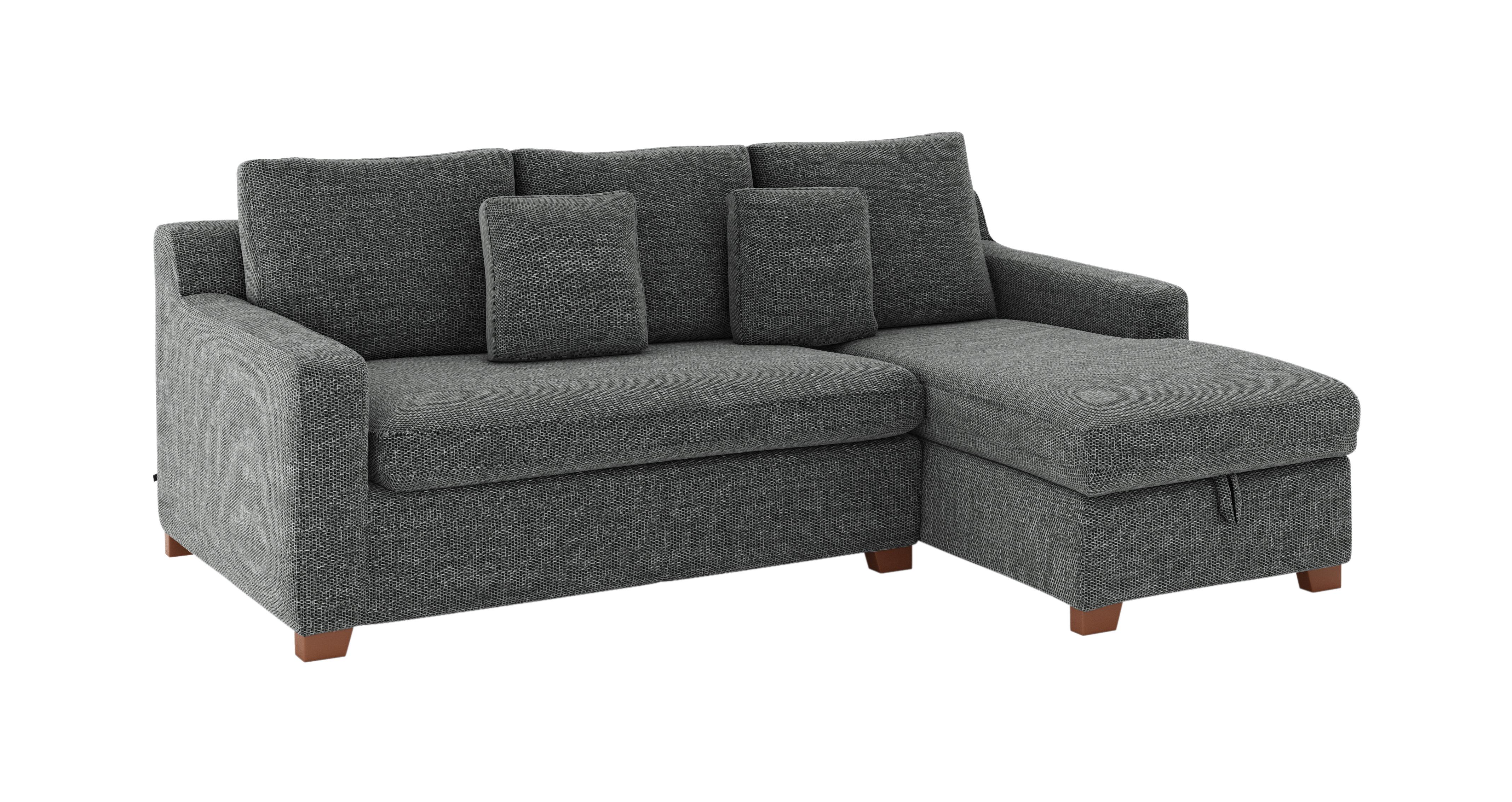 Ankara Ii Callida Right Hand Facing Chaise End Storage Sofa Bed | DFS