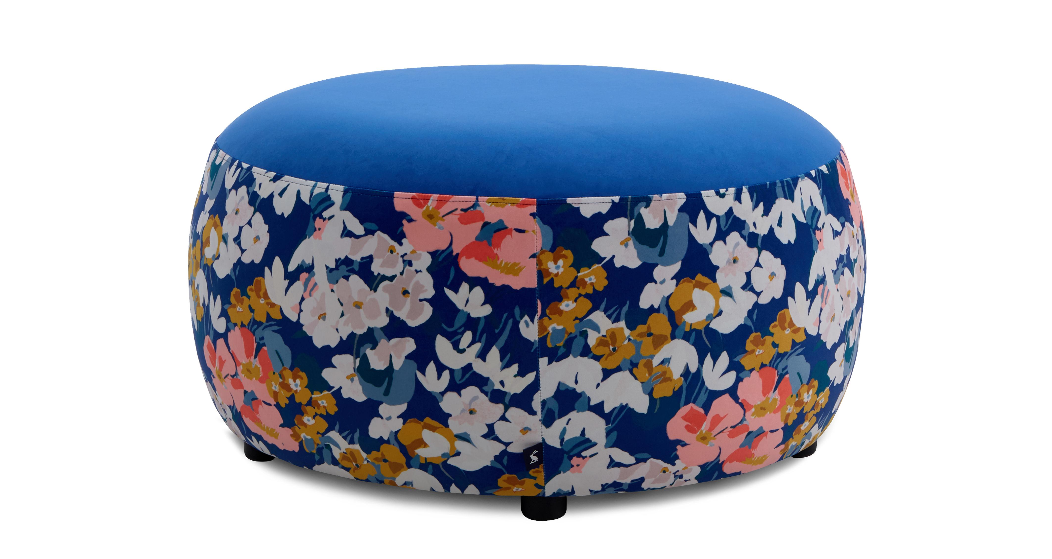 Ashwicke Large Round Pattern Footstool | DFS
