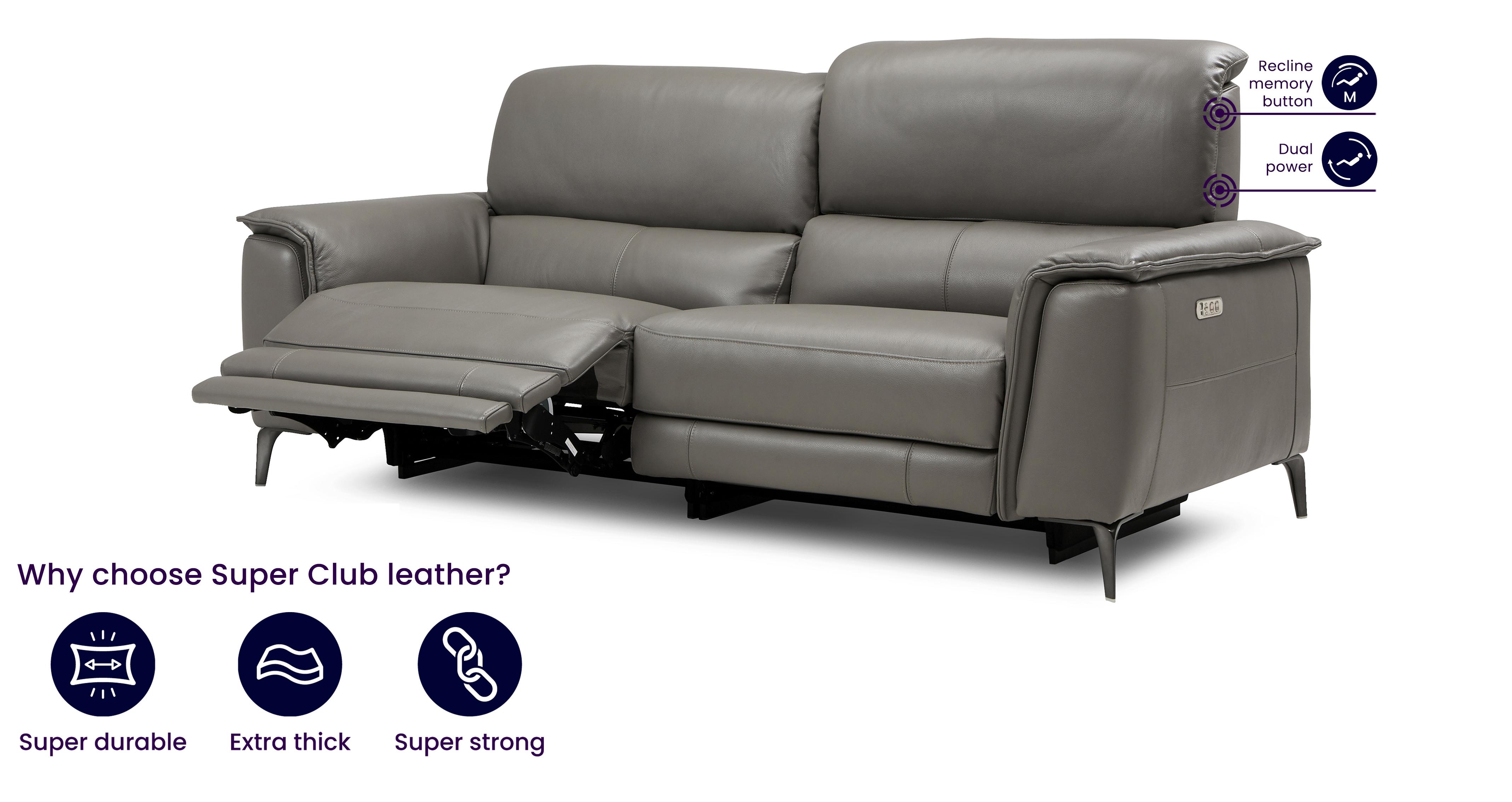Auberon 3 Seater Memory Power Recliner | DFS