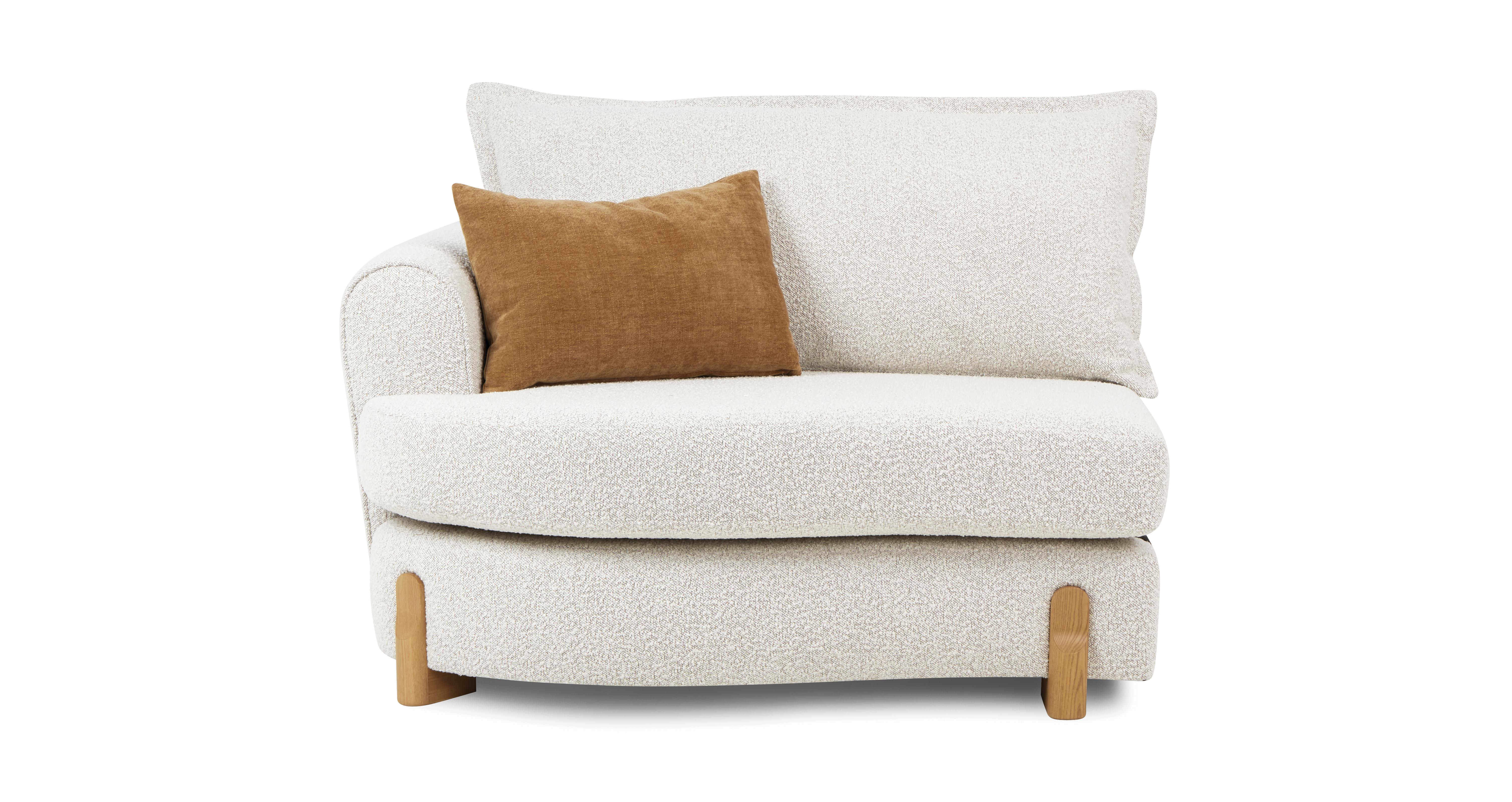 Bellino Boucle Formal Back Left Hand Facing 1 Seat Unit | DFS