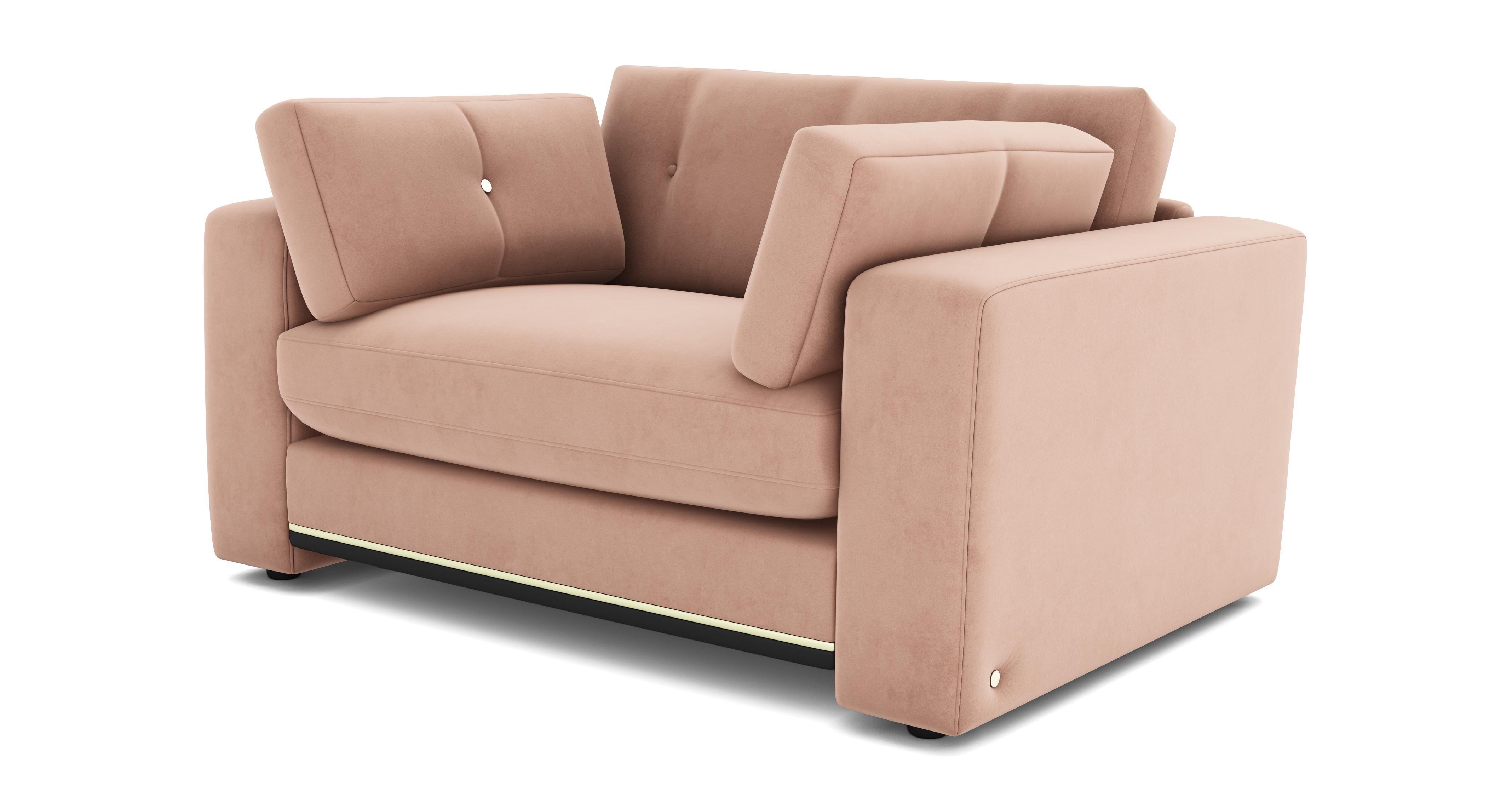 Brompton Velvet Cuddler Sofa | DFS