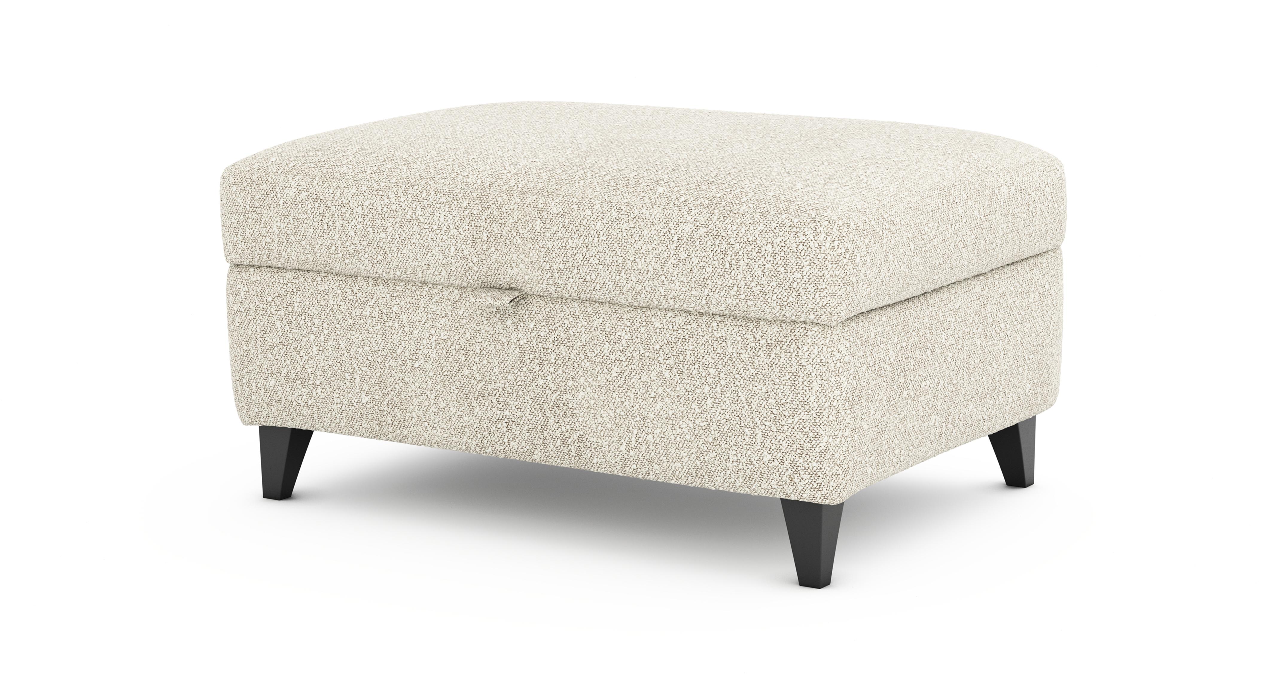 Brompton Boucle Large Storage Footstool | DFS
