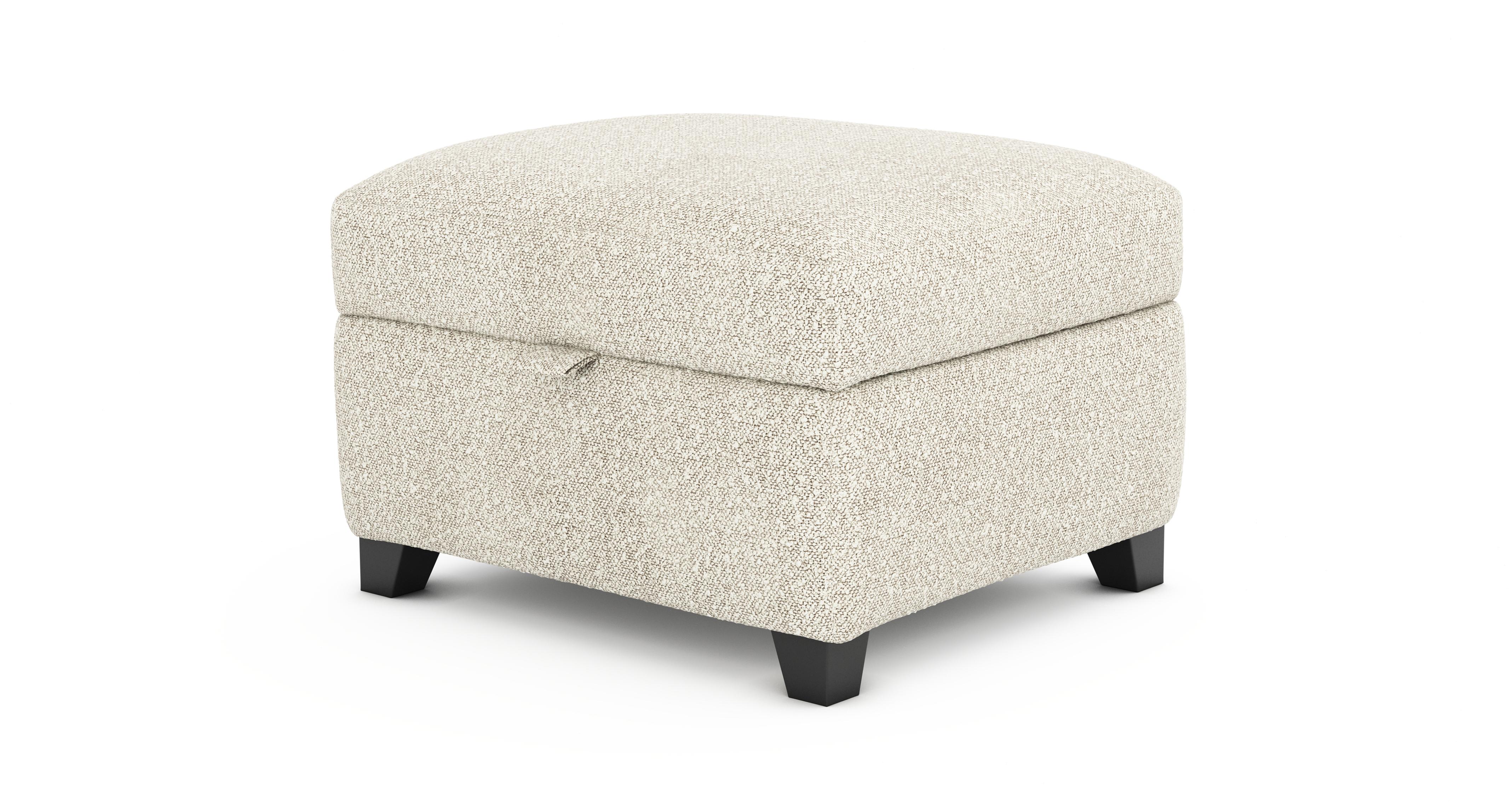 Brompton Boucle Small Storage Footstool | DFS