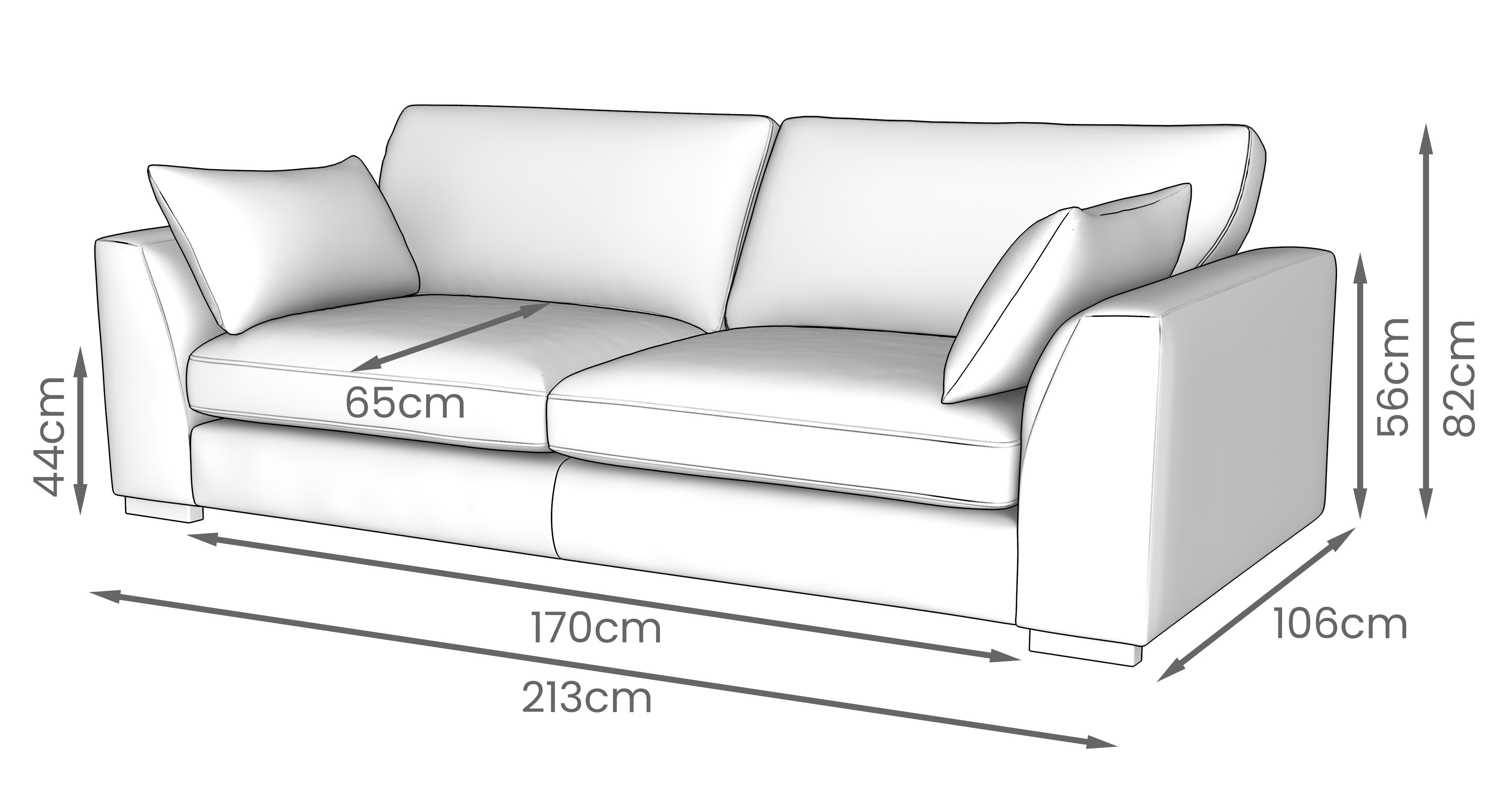 Calix 3 Seater Sofa | DFS