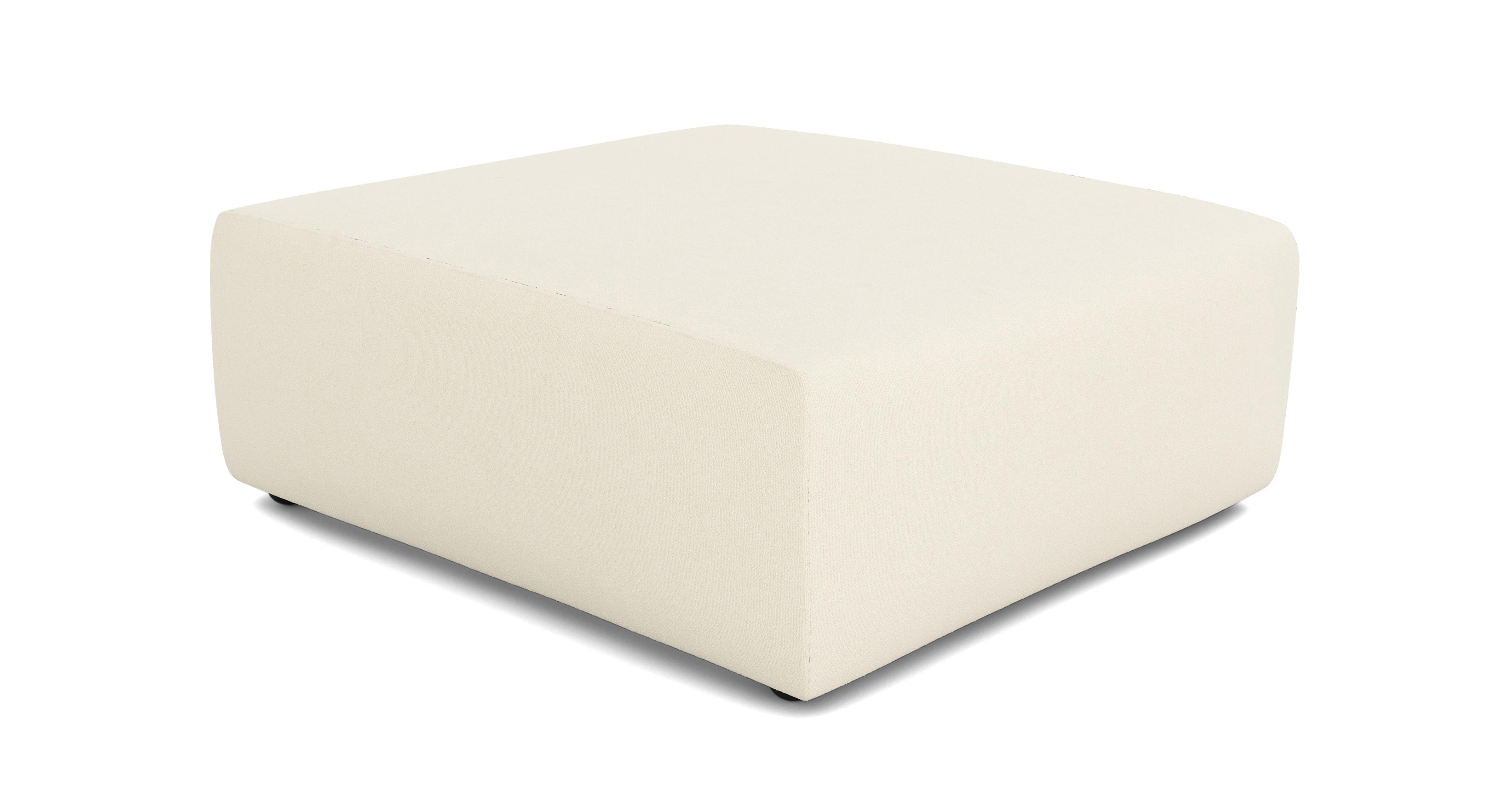 Calix Plain Large Square Footstool | DFS