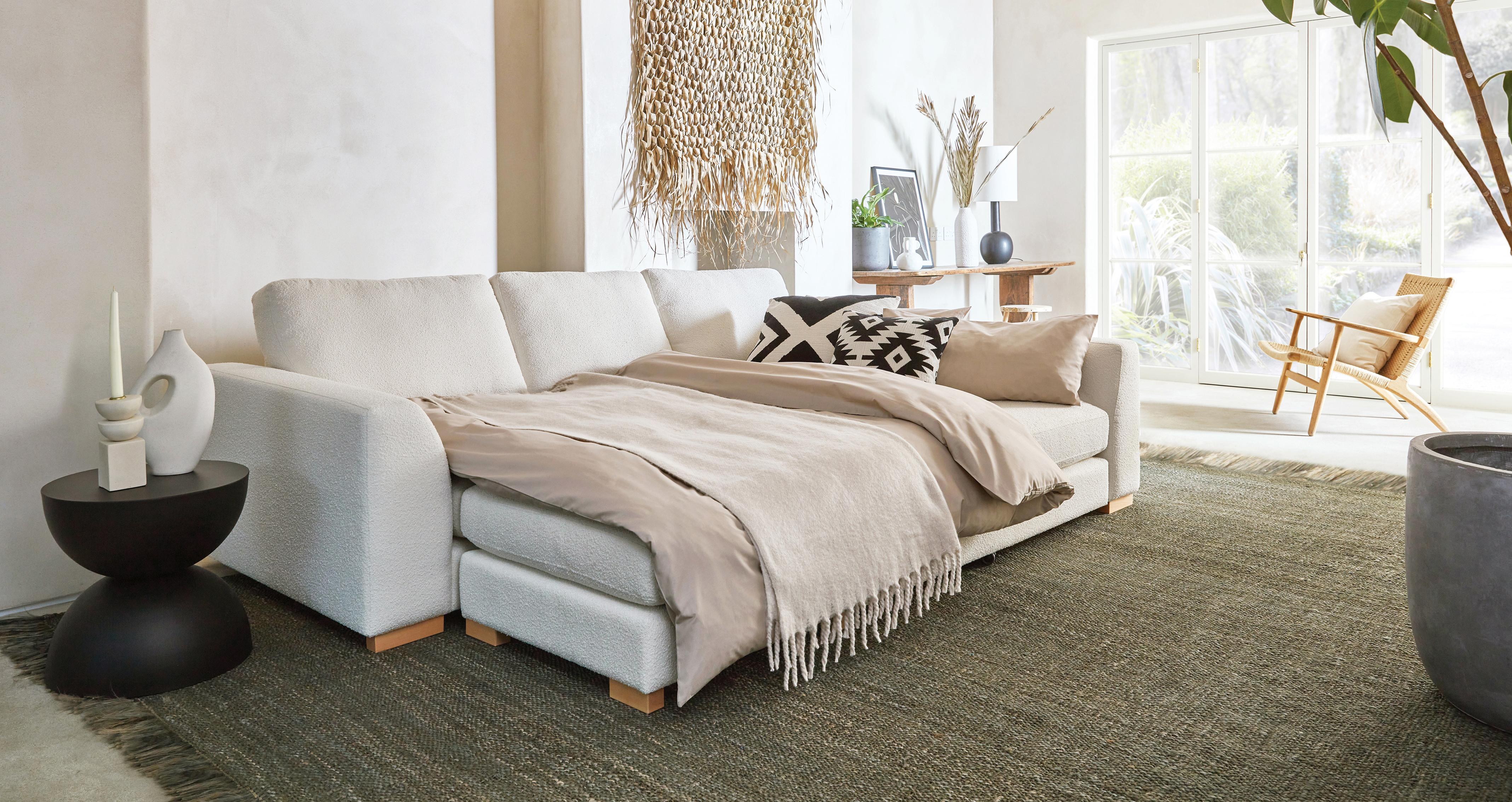 Calix Right Hand Facing 3 Piece Swivel Sofa Bed Chaise | DFS
