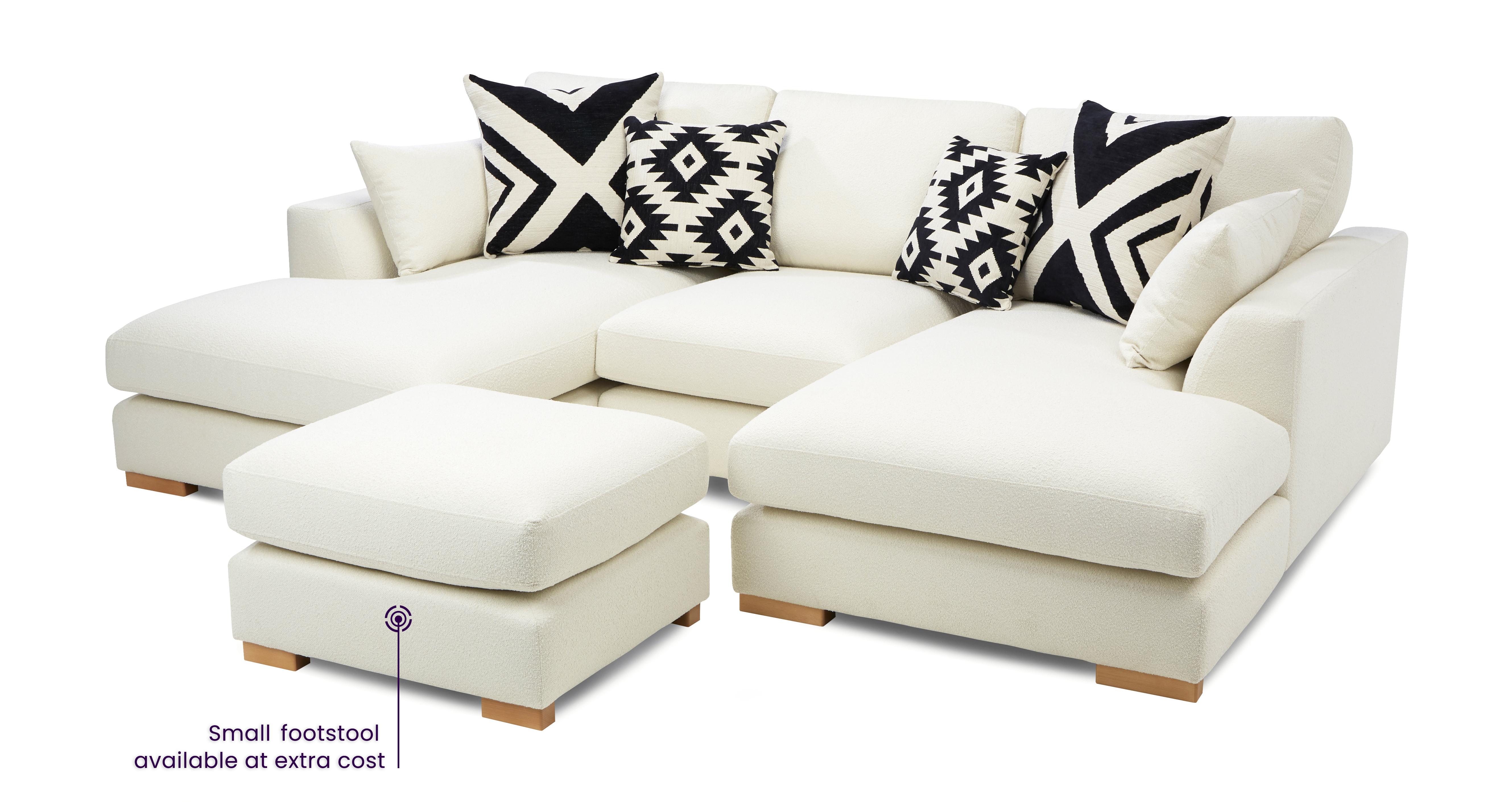 Calix Small Double Ended Chaise Sofa | DFS