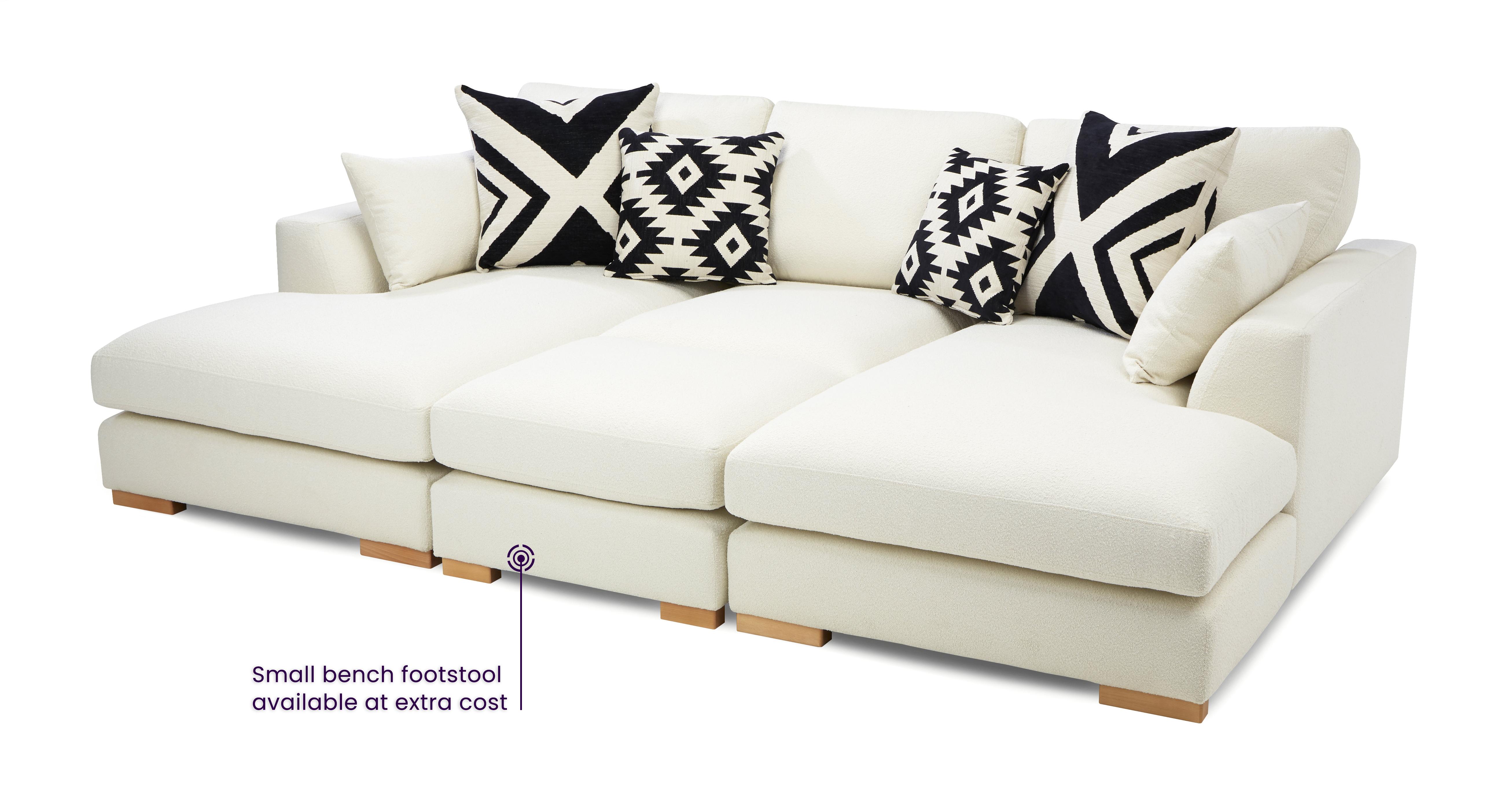 Calix Small Double Ended Chaise Sofa | DFS
