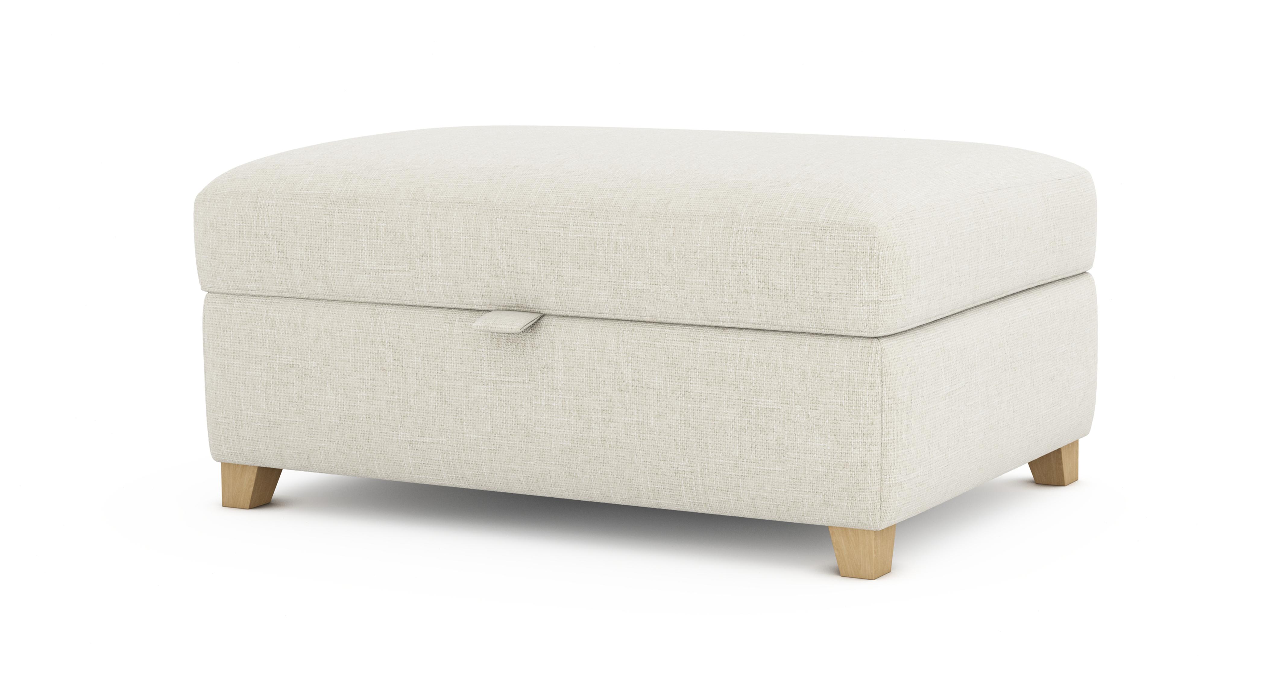 Carlisle Chenille Large Storage Footstool | DFS