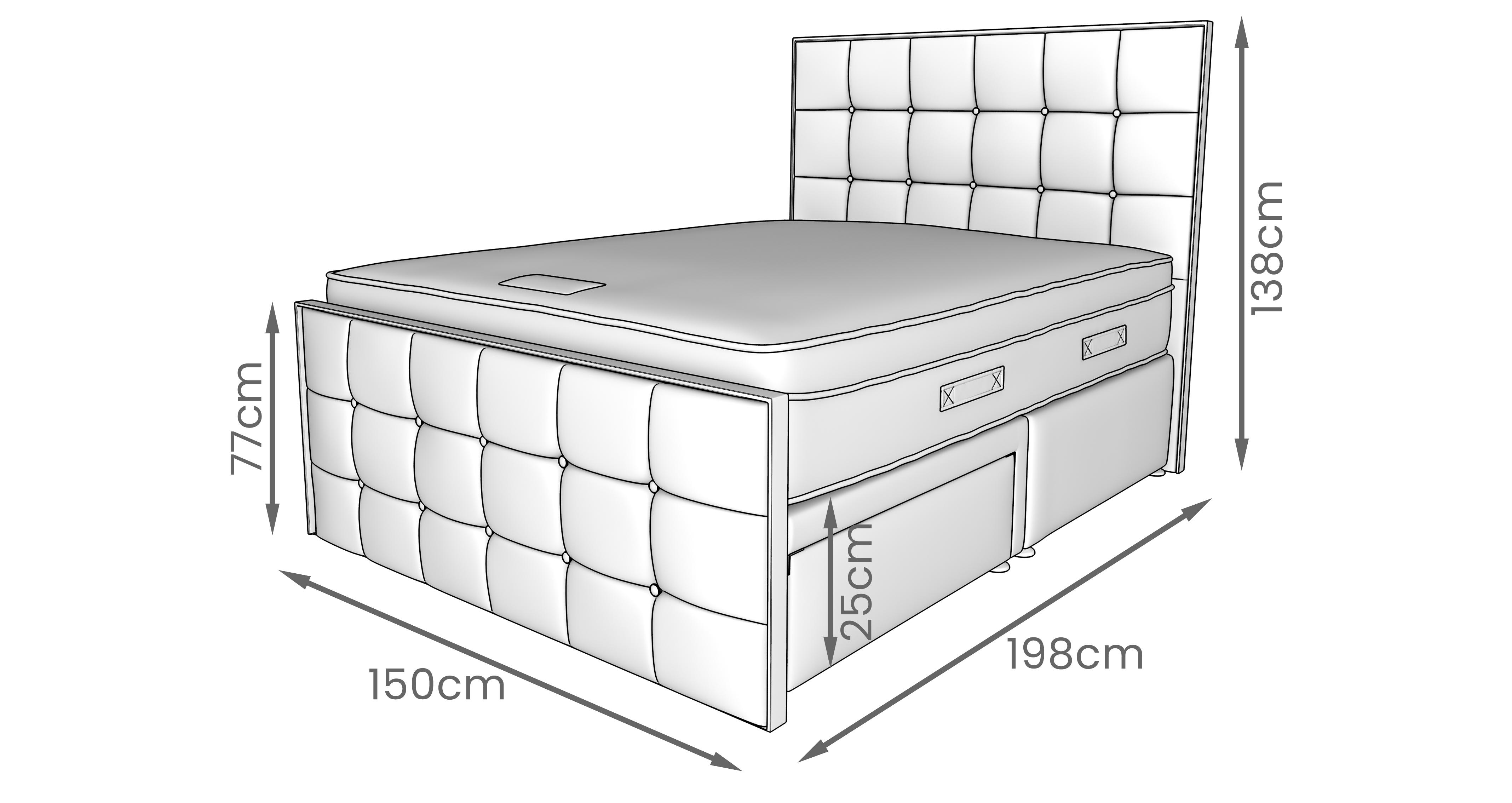 Cecelia King 2 Drawer Bedframe | DFS