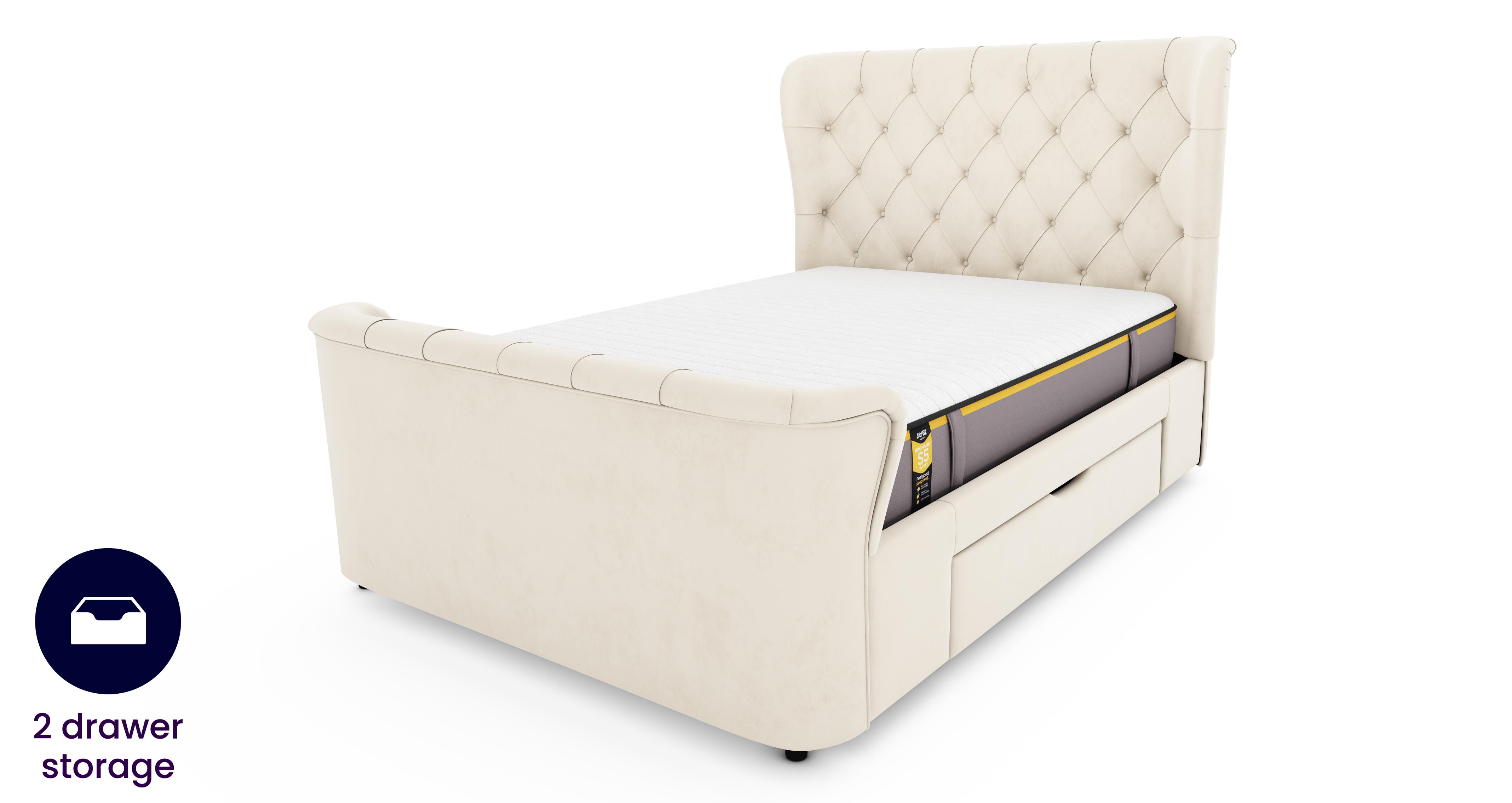 Clarisse Storage Double Bed | DFS