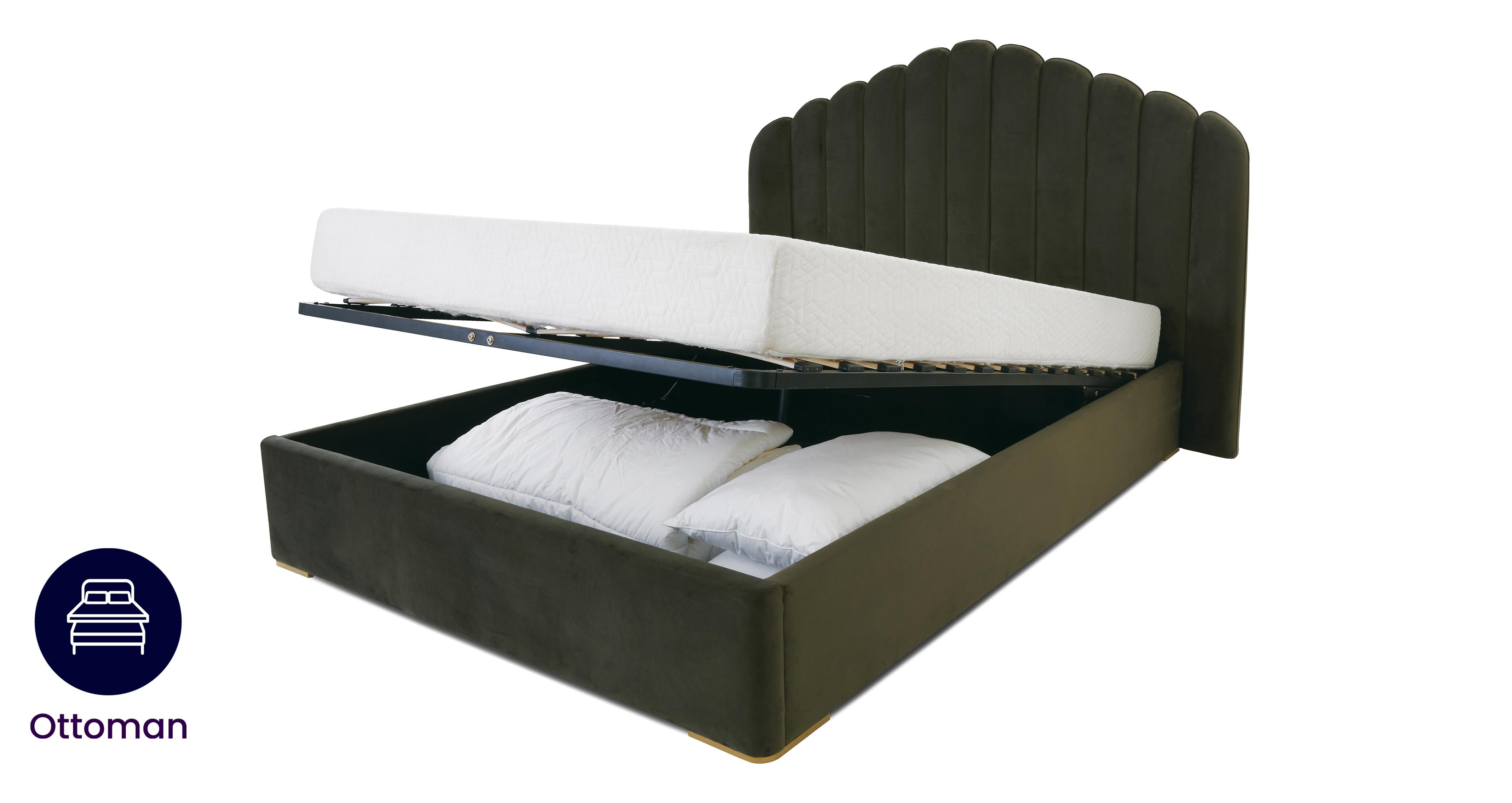Clio Double Ottoman Bed | DFS