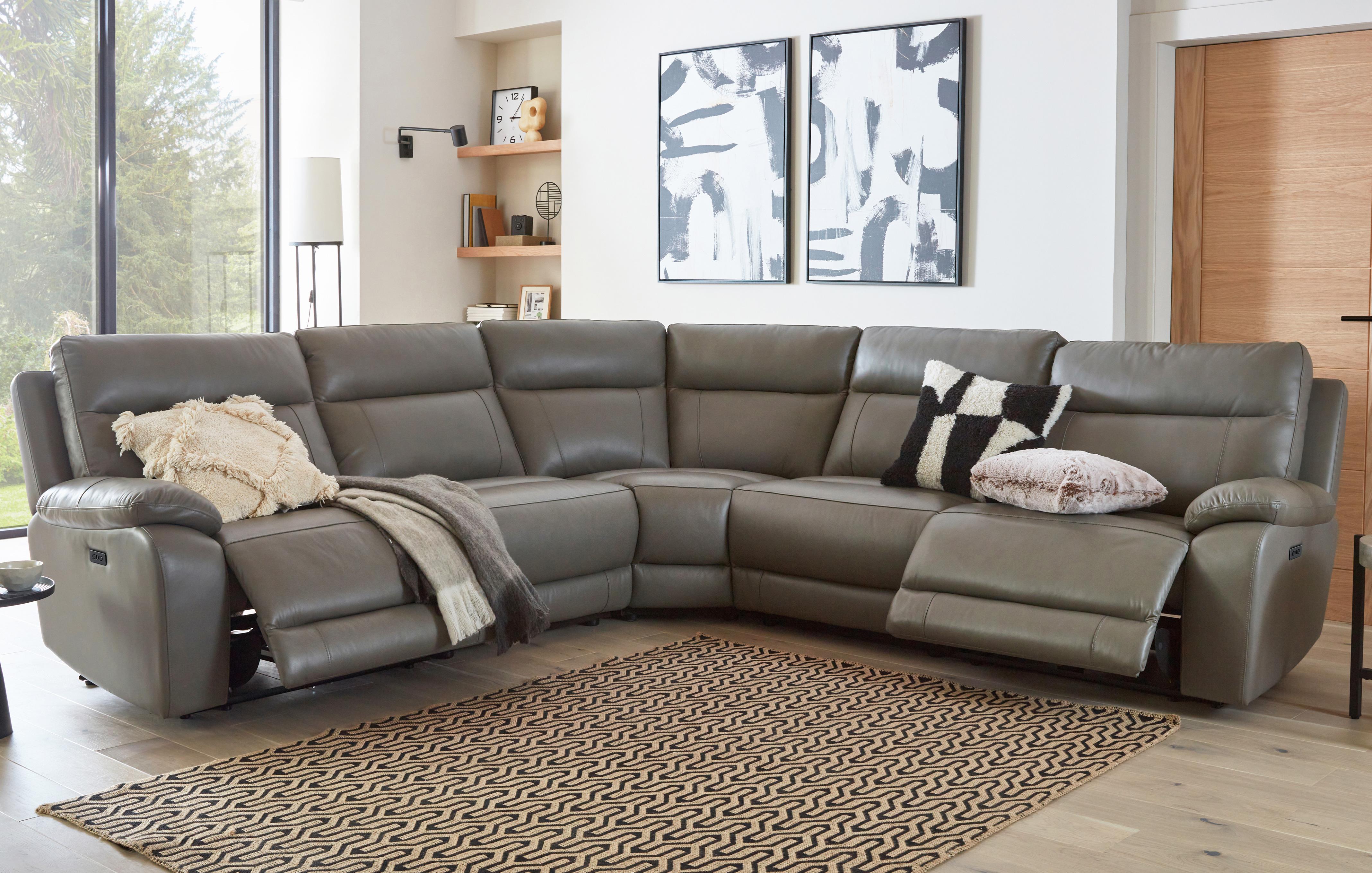 Leather Corner Sofas Leather L Shaped Sofas