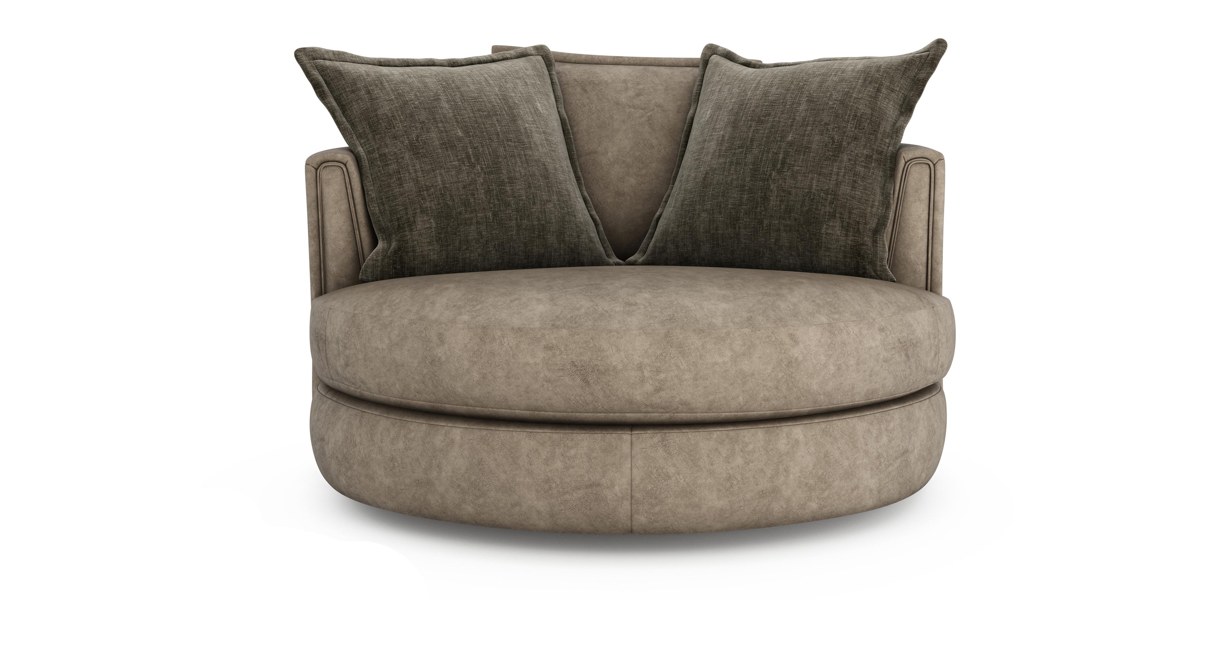 Devine Self Piped Swivel Chair | DFS