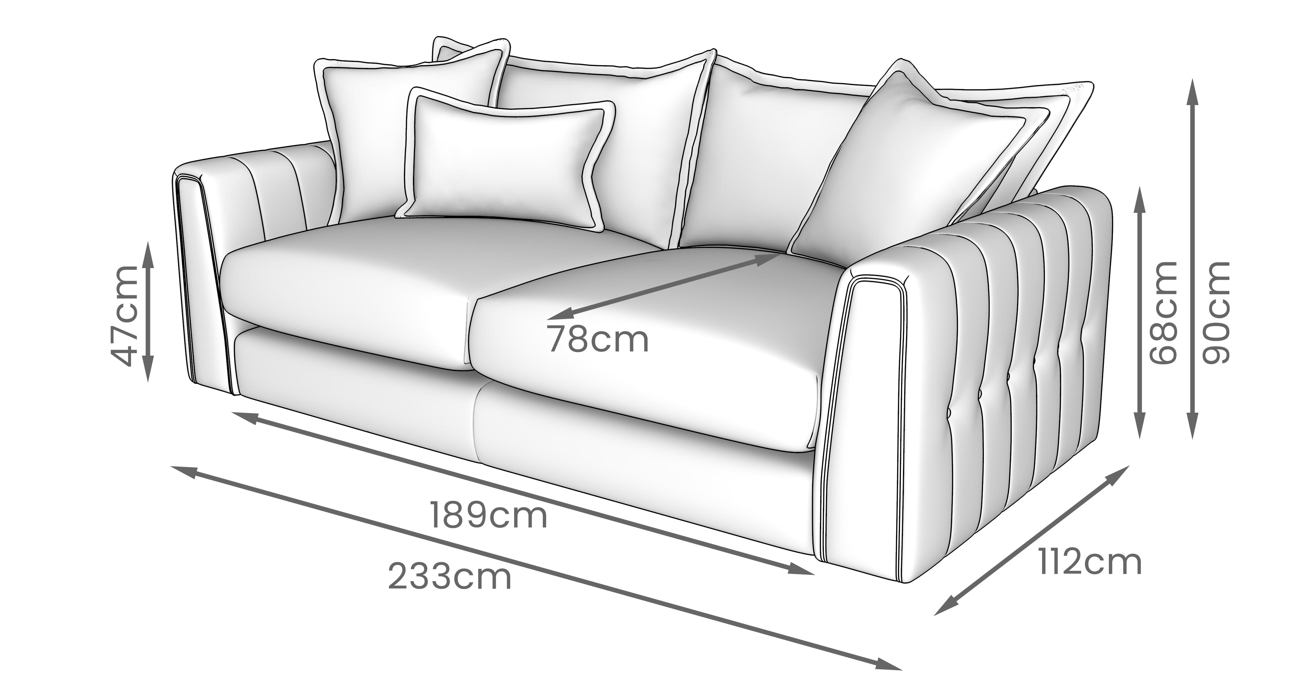 Devine 3 Seater Sofa | DFS