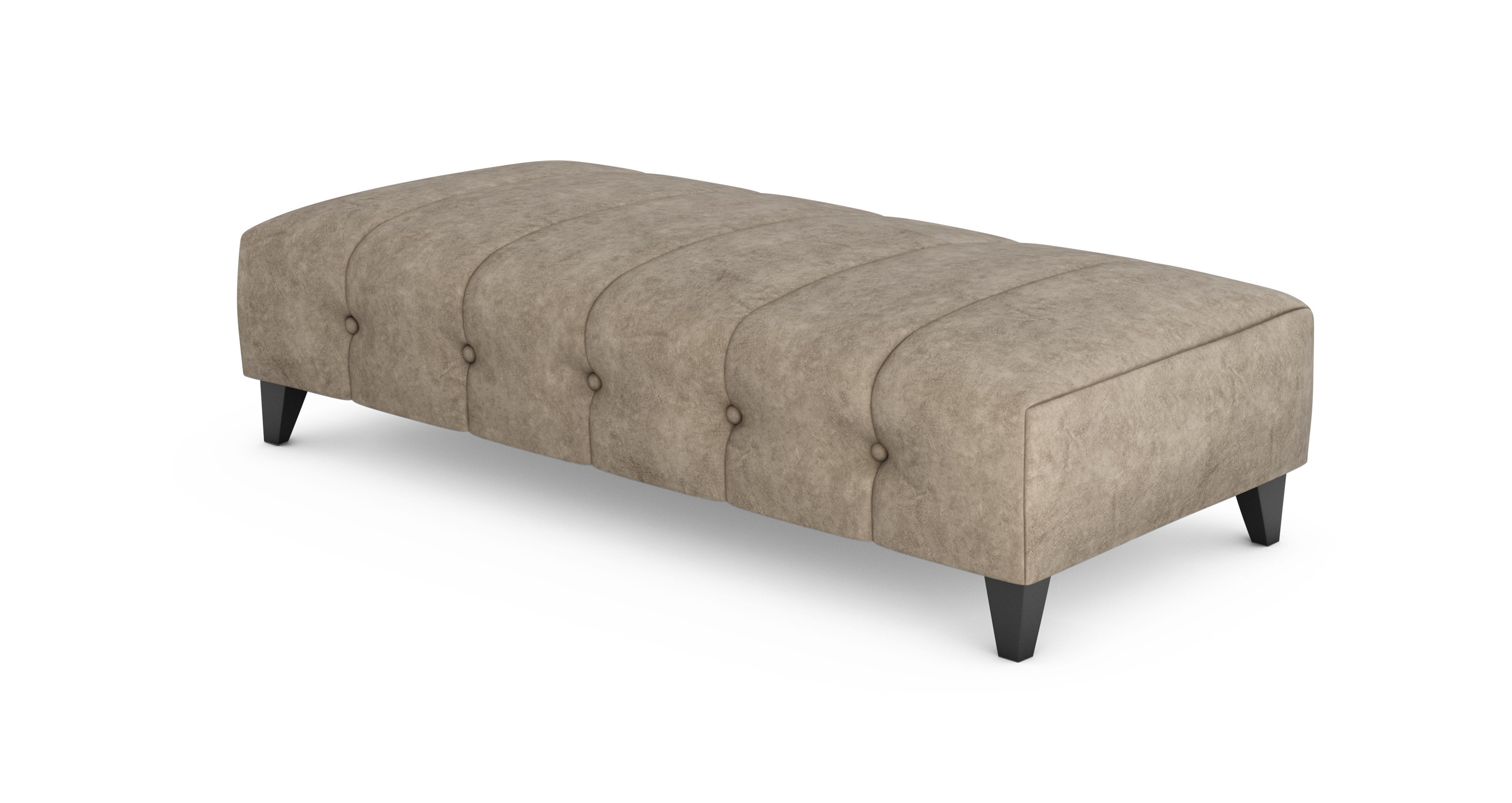 Devine Self Piped Fluted Footstool | DFS