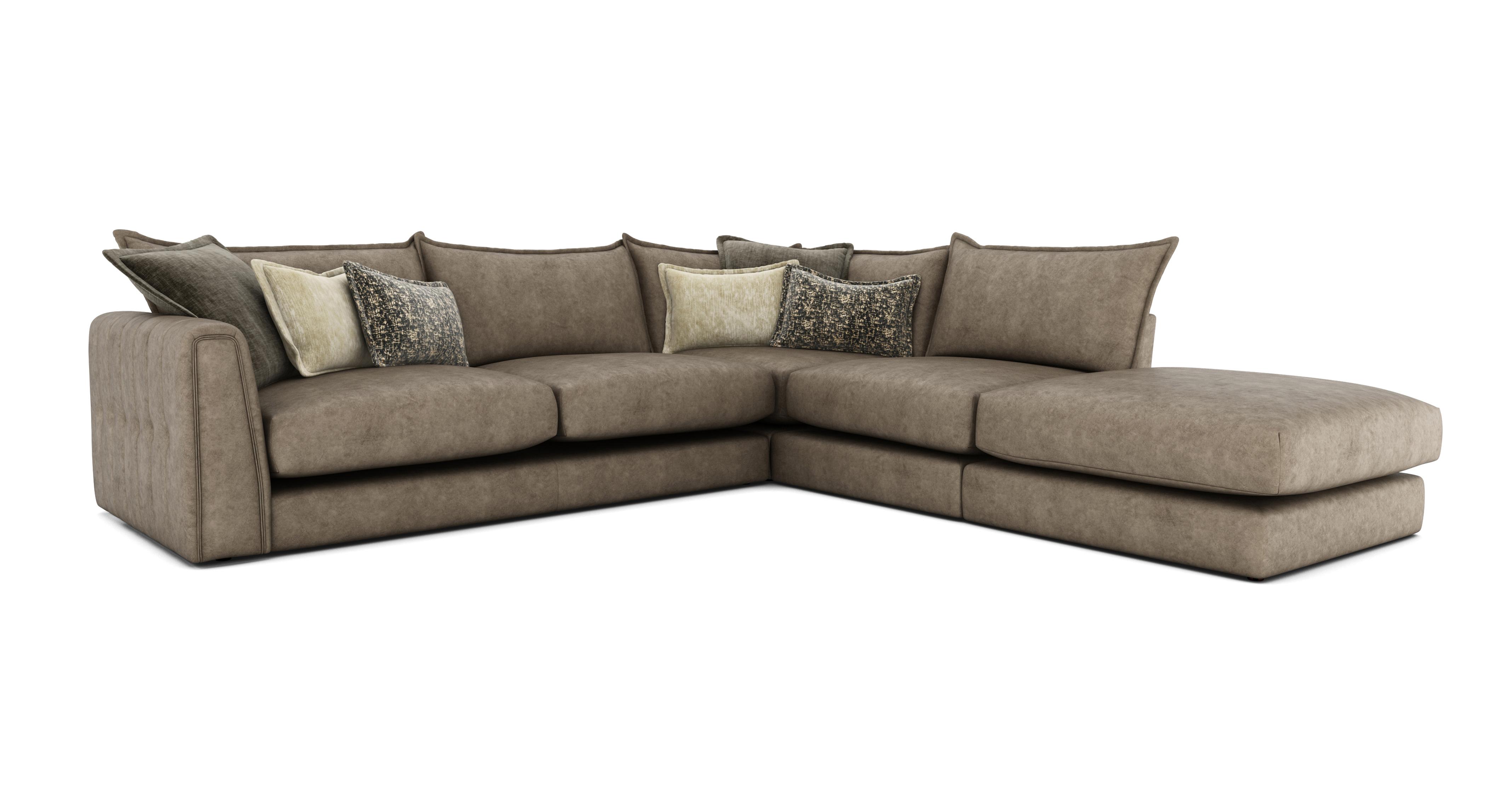 Devine Self Piped Left Hand Facing Arm 4 Piece Open End Corner | DFS