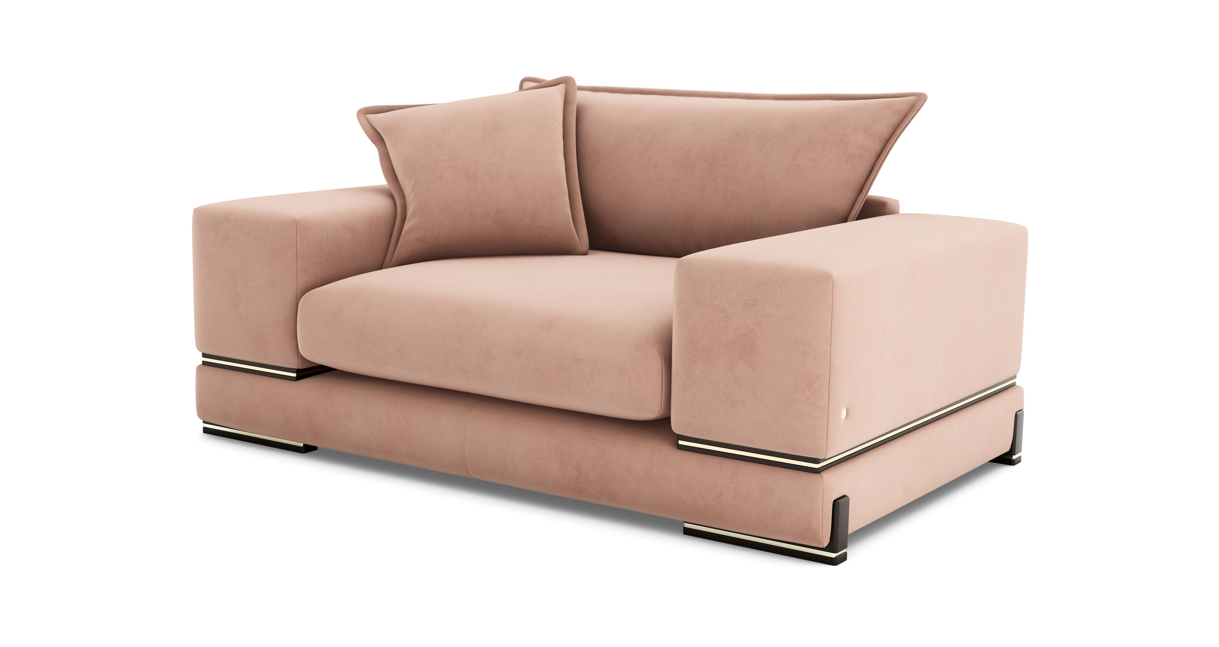 Dukes Velvet Cuddler Sofa | DFS