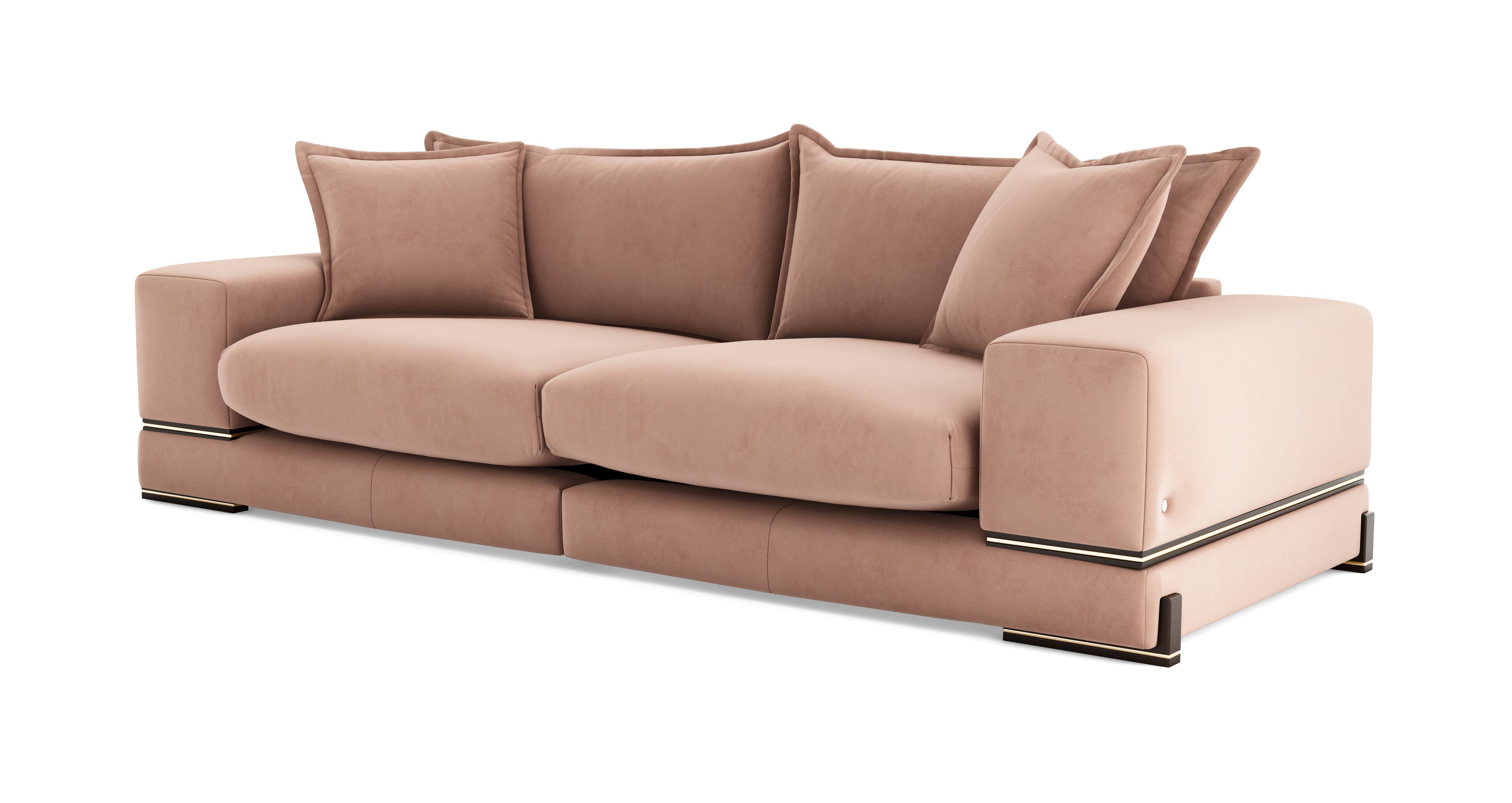 Dukes Velvet 4 Seater Split Sofa | DFS