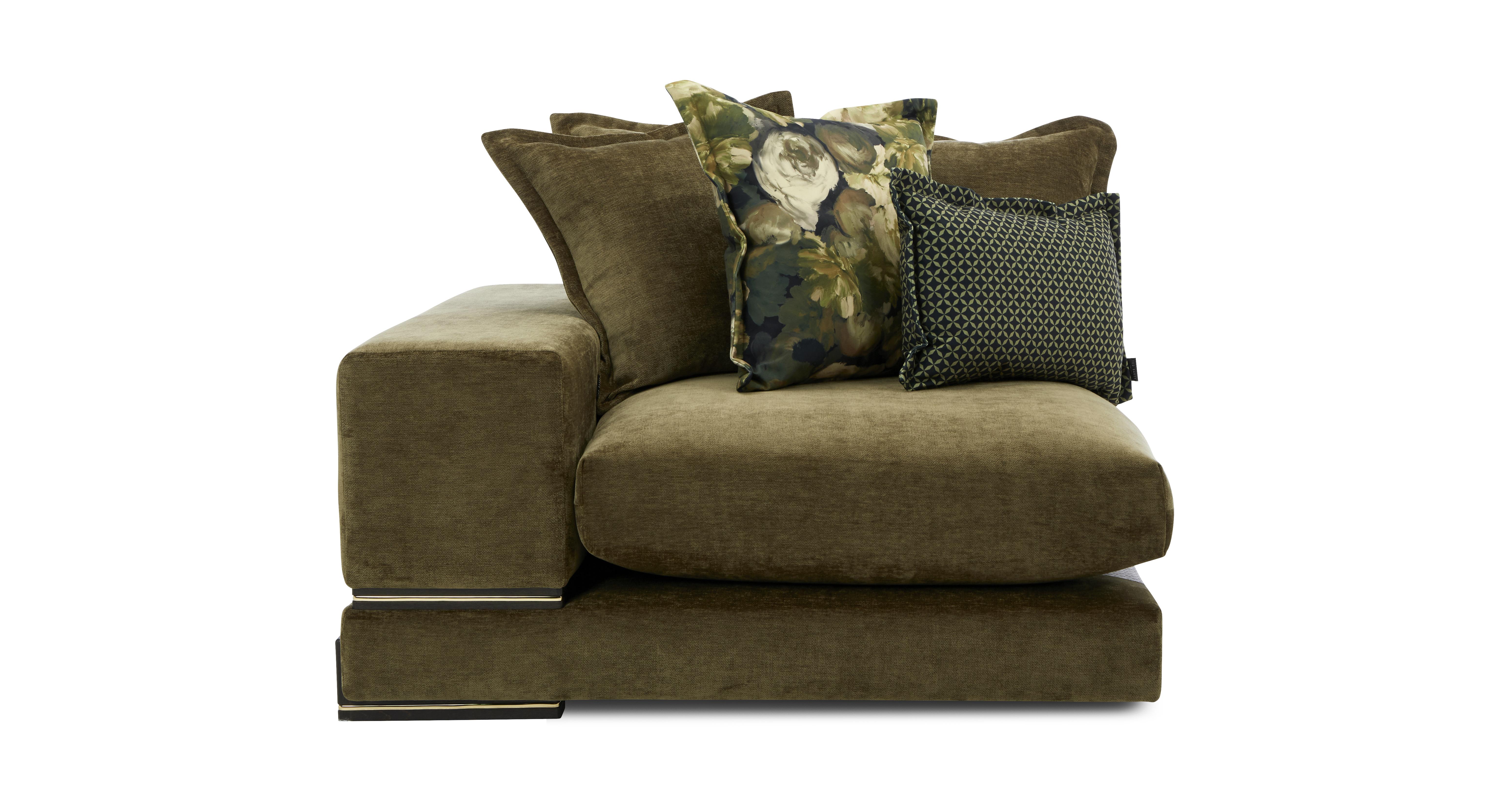 Dukes Chenille Victoria Left Hand Facing 1 Seat 1 Arm Unit | DFS