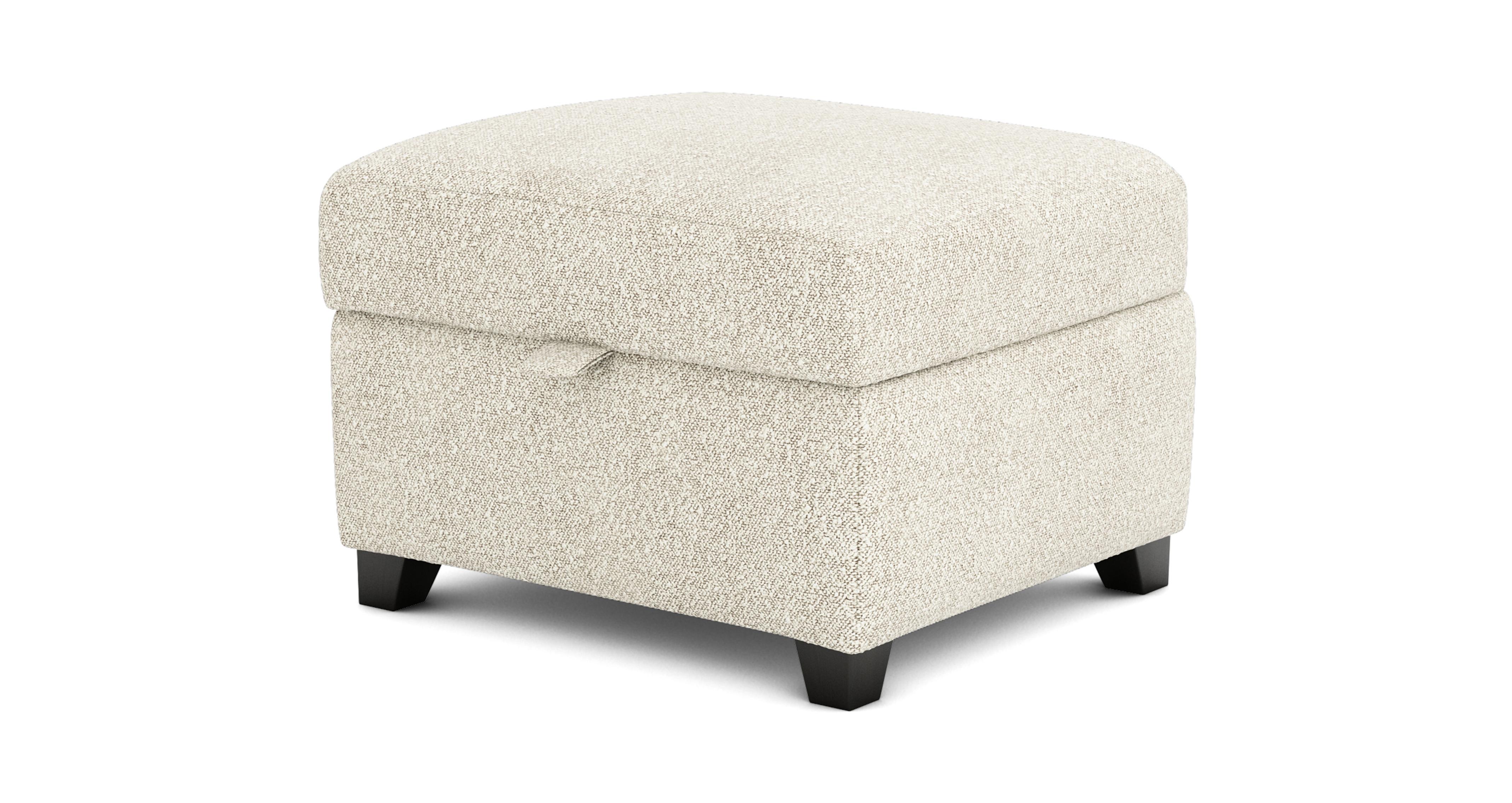 Dukes Boucle Small Storage Footstool | DFS