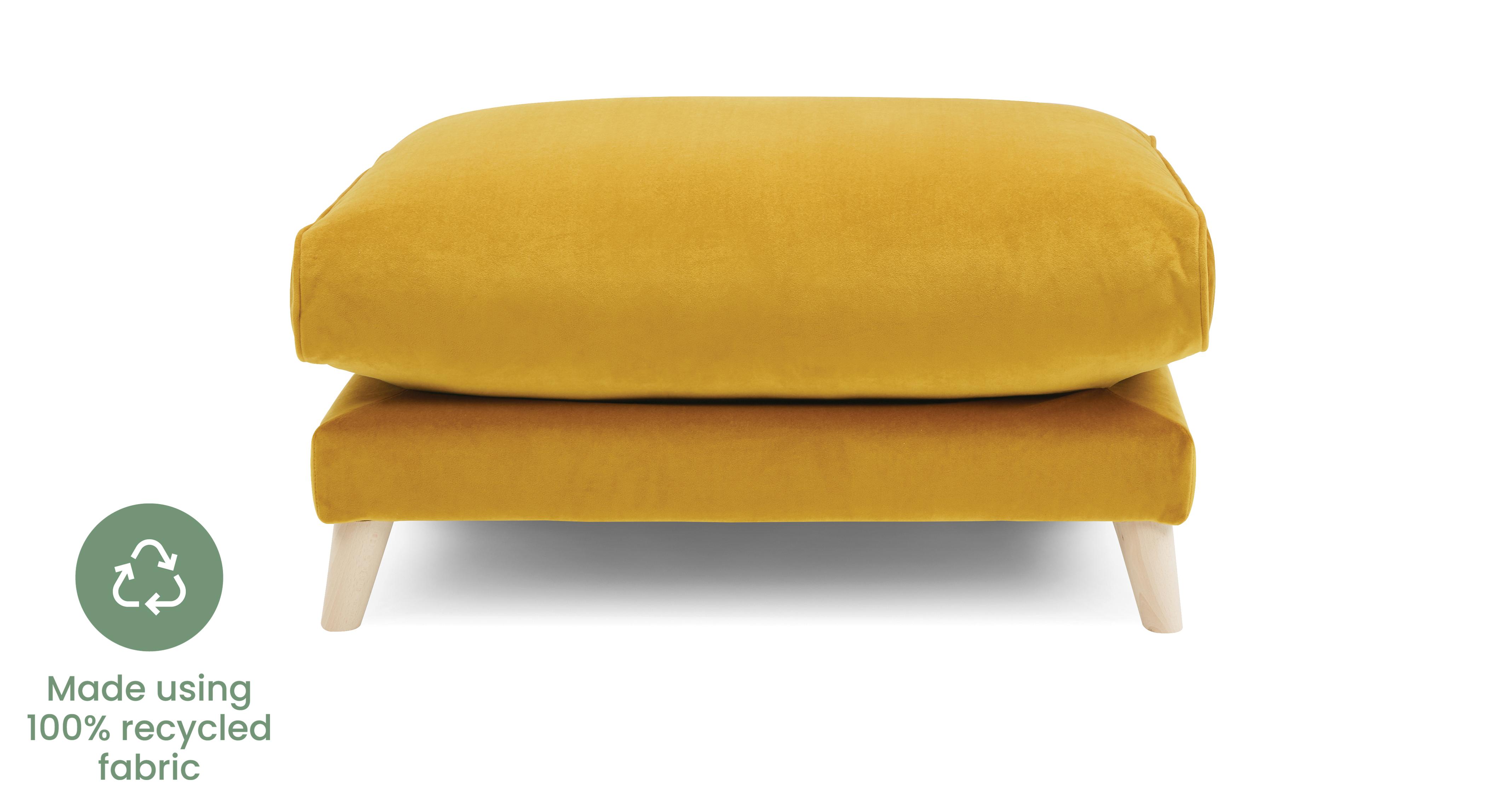 Edinburgh Velvet Footstool | DFS