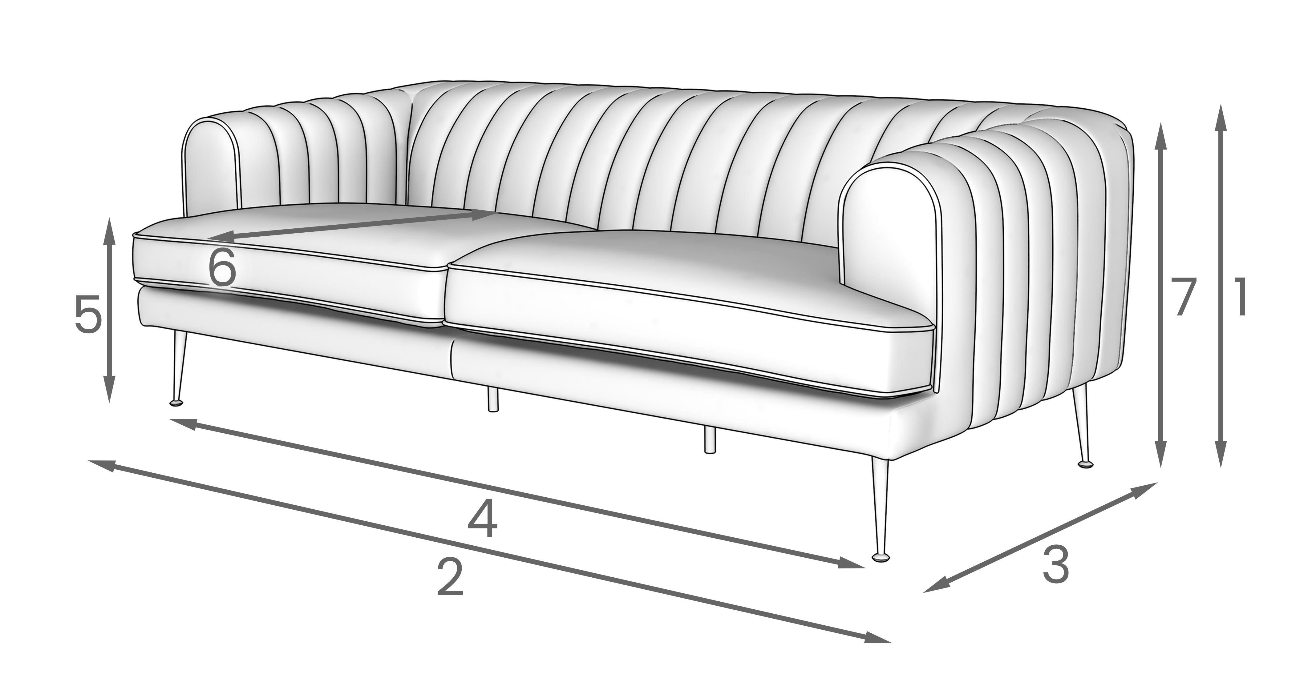Enchanted 4 Seater Sofa Sensual Velvet | DFS