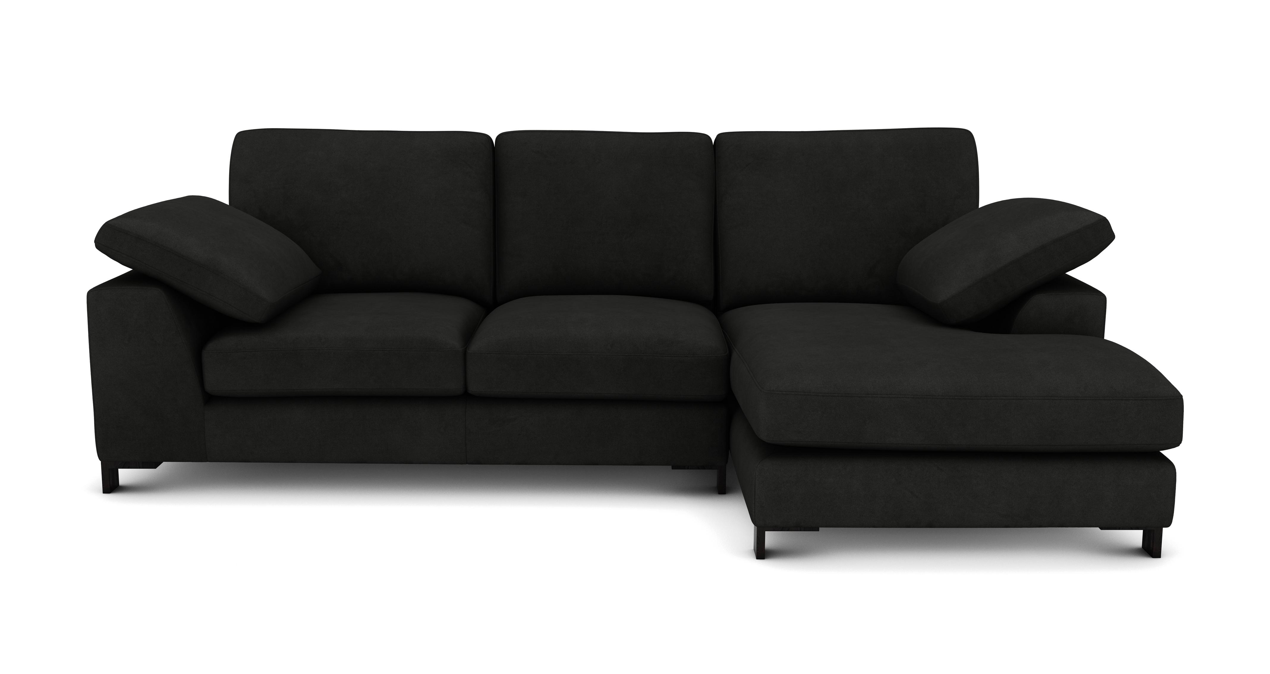 Euphoria Velvet Right Hand Facing Small Chaise End Sofa | DFS