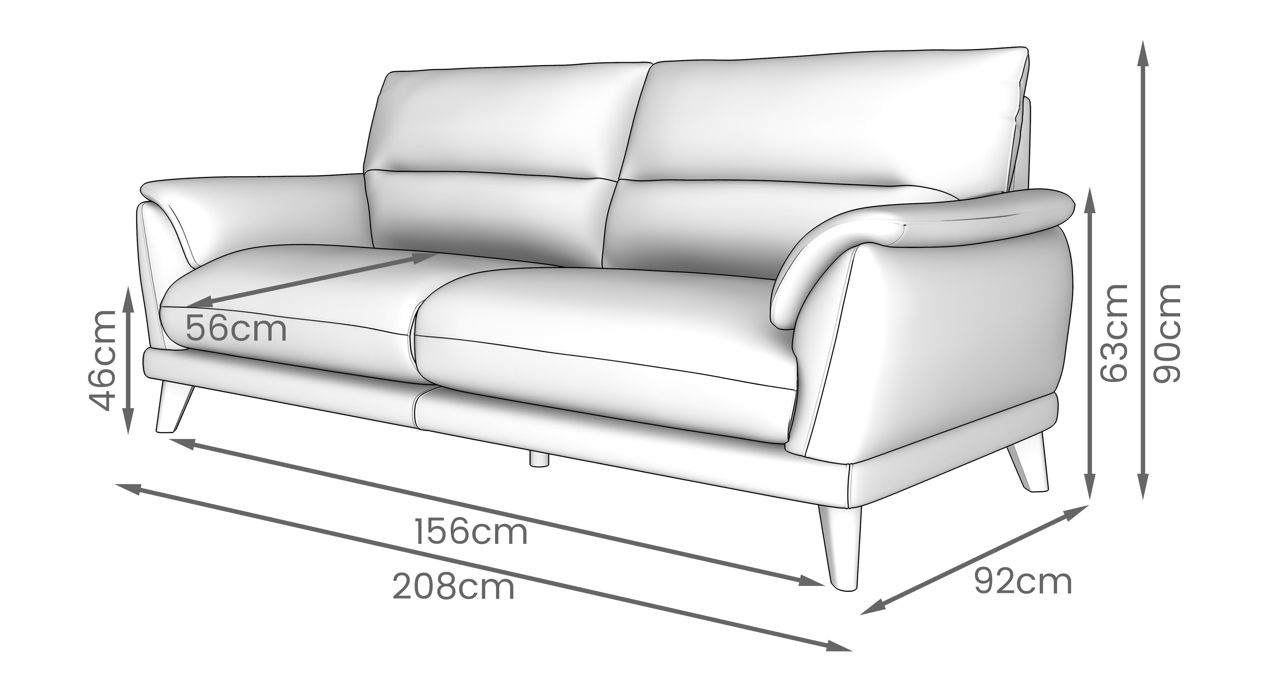 Fargo Velvet 3 Seater Sofa | DFS