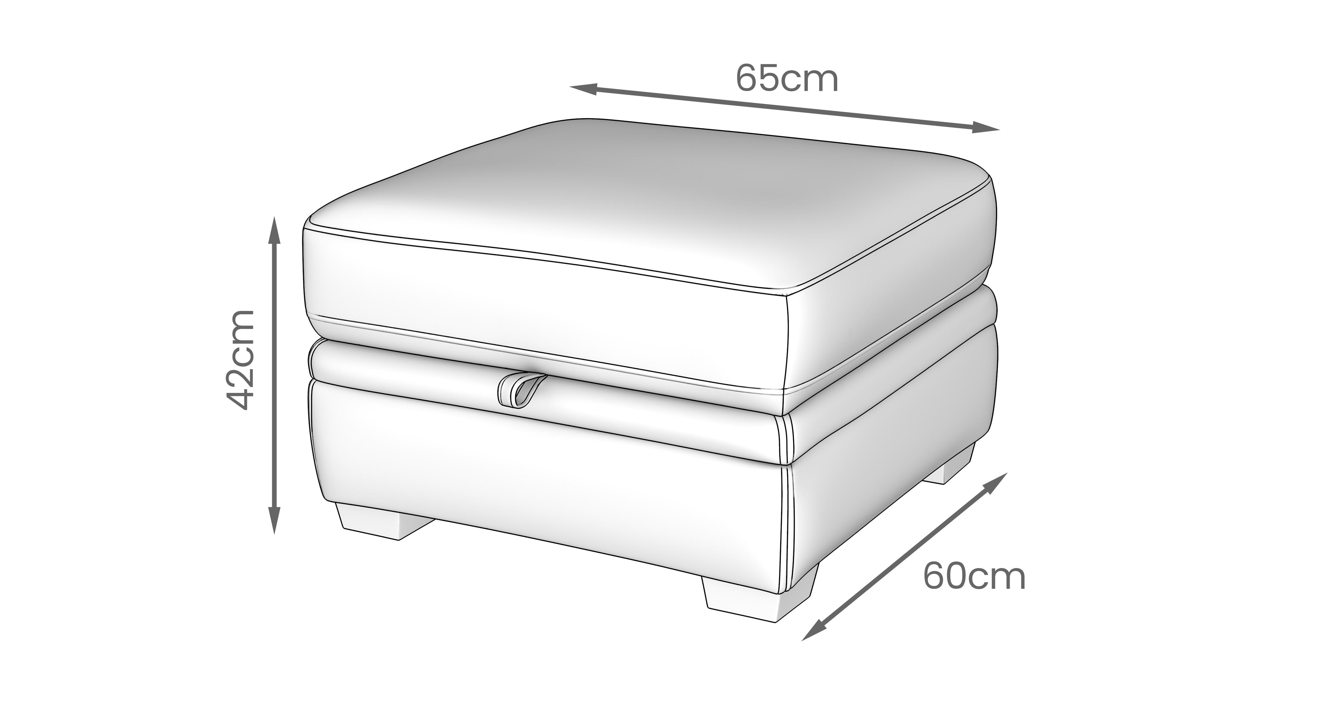 Finton Storage Footstool | DFS