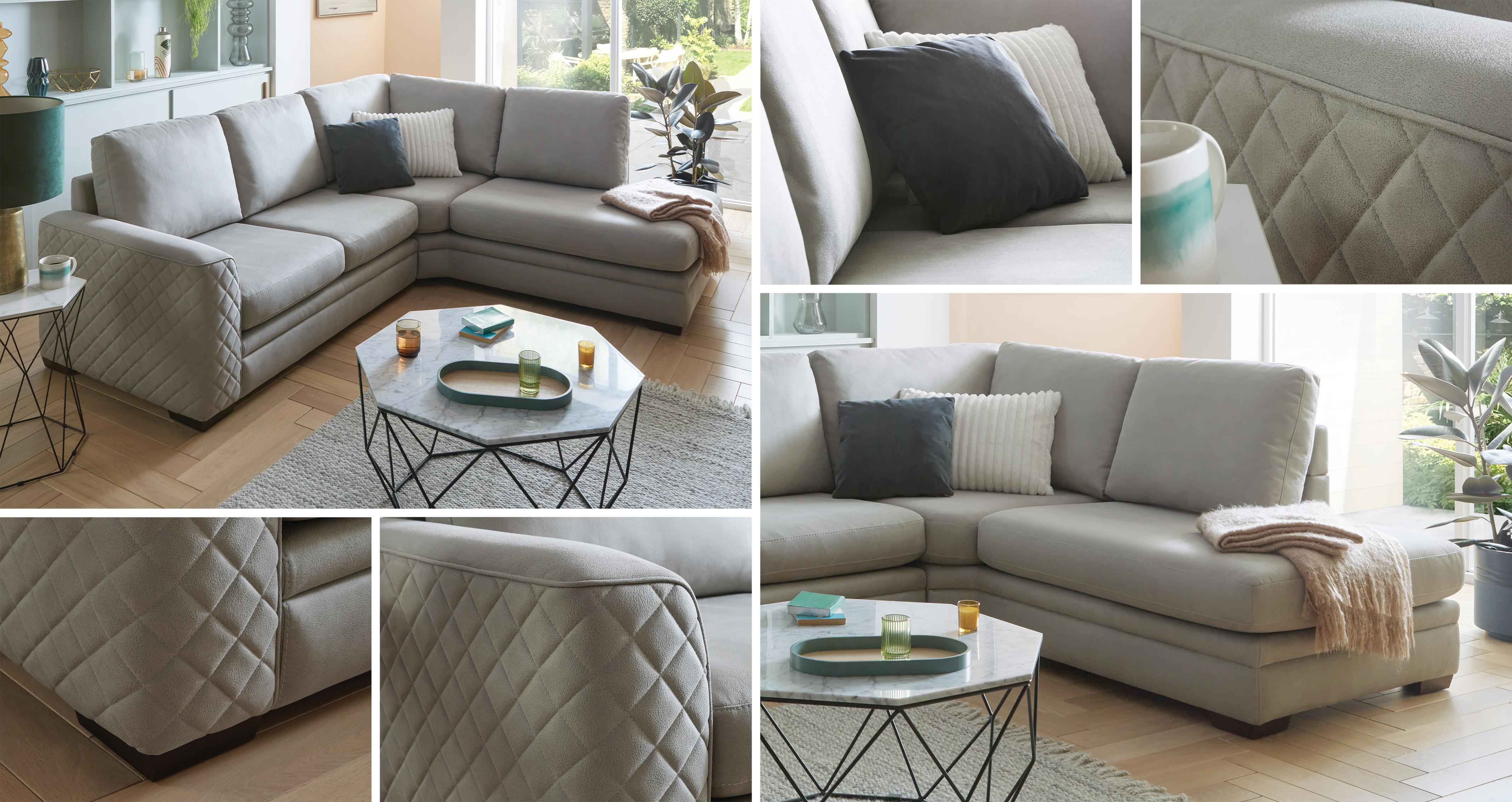 Finton Left Hand Facing Arm Open End Corner Sofa | DFS