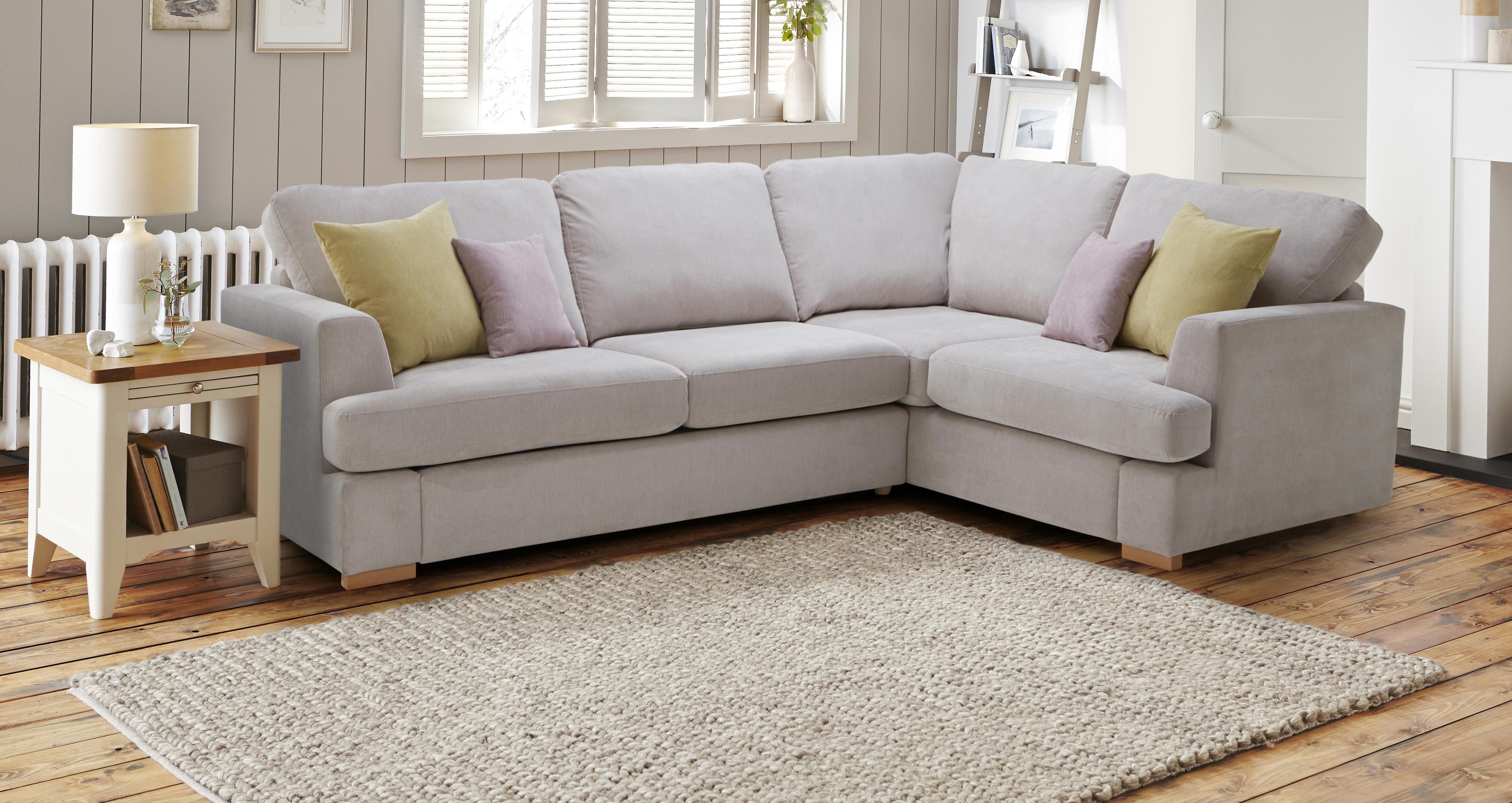 Freya Left Hand Facing 2 Seater Deluxe Corner Sofa Bed | DFS