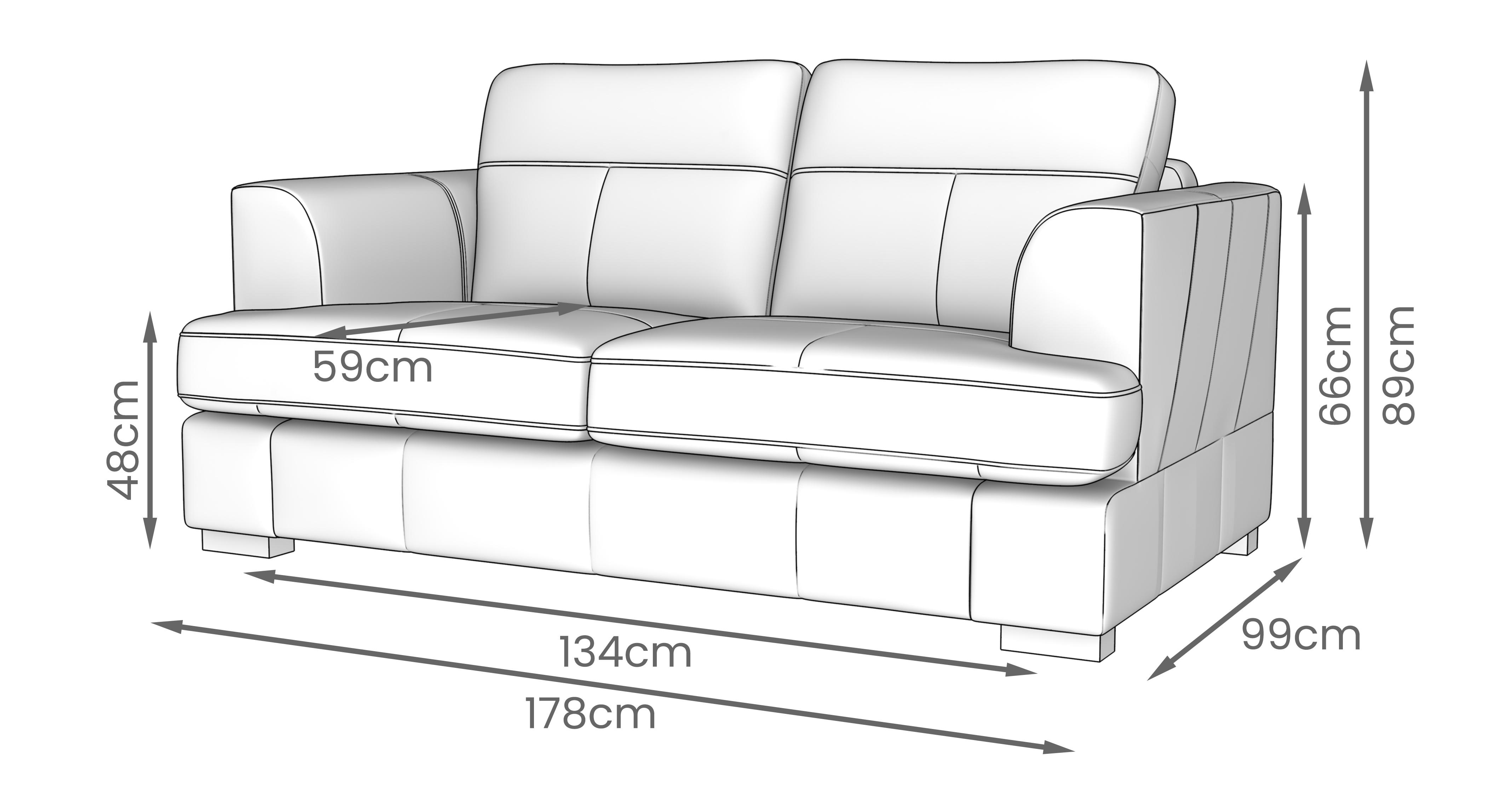 Freya Leather 2 Seater Sofa | DFS