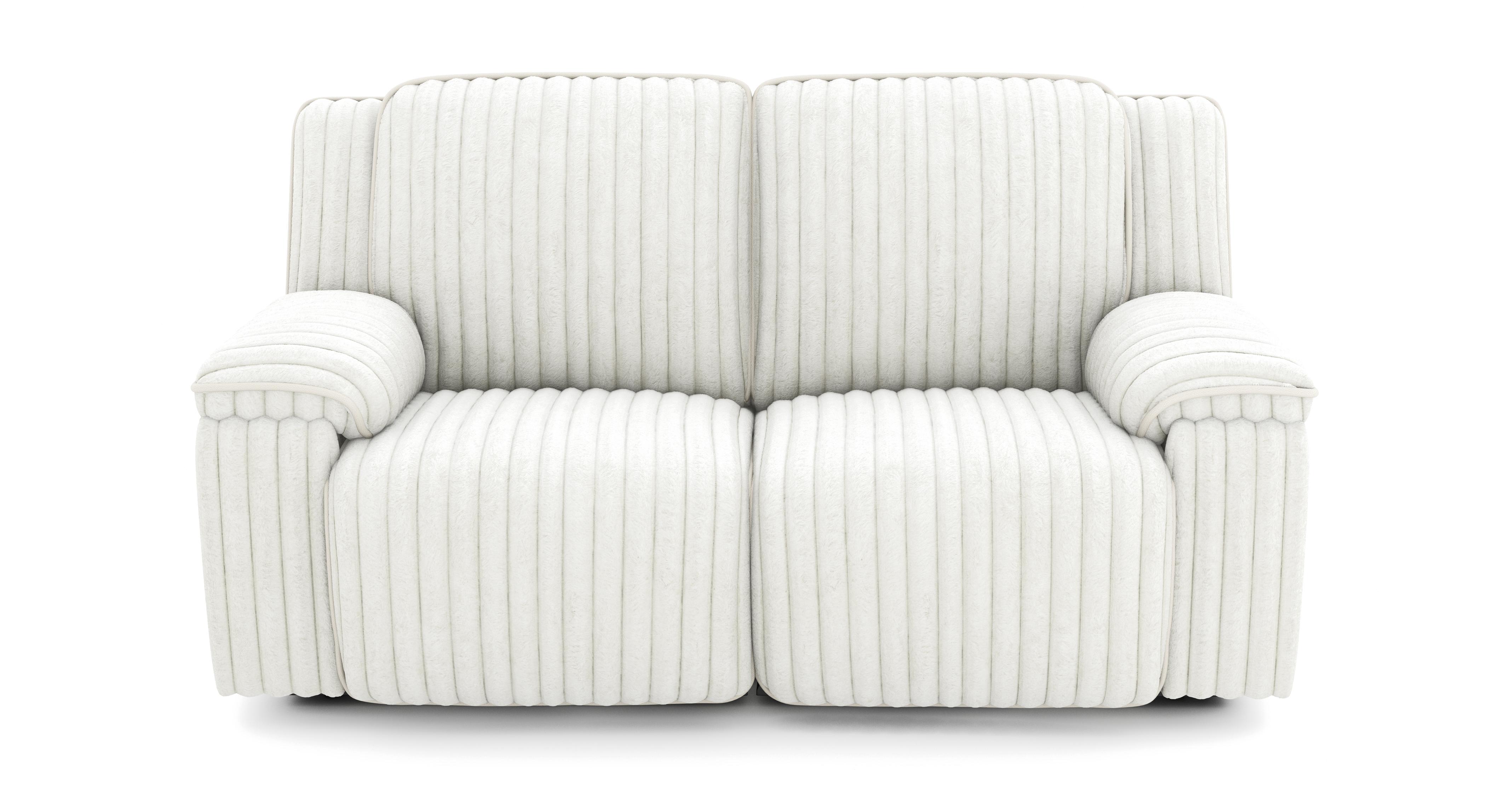 Fuzzy 2 Seater Power Recliner With Power Head | DFS