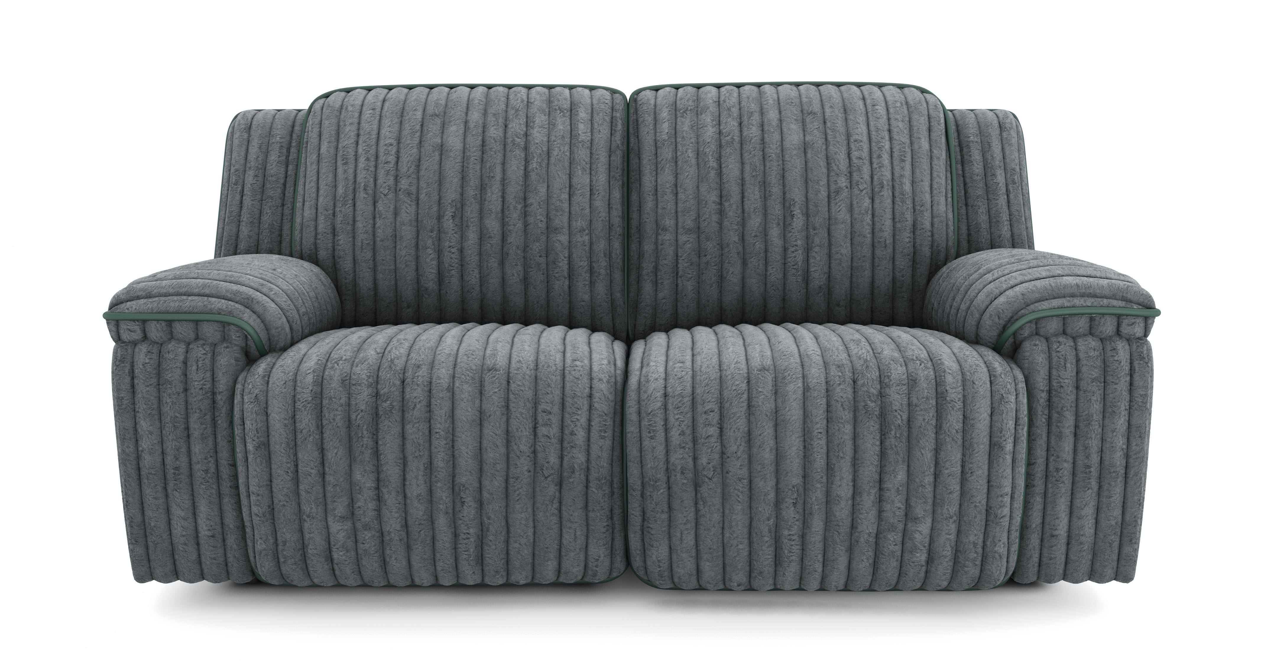 Fuzzy 3 Seater Power Recliner With Power Head | DFS