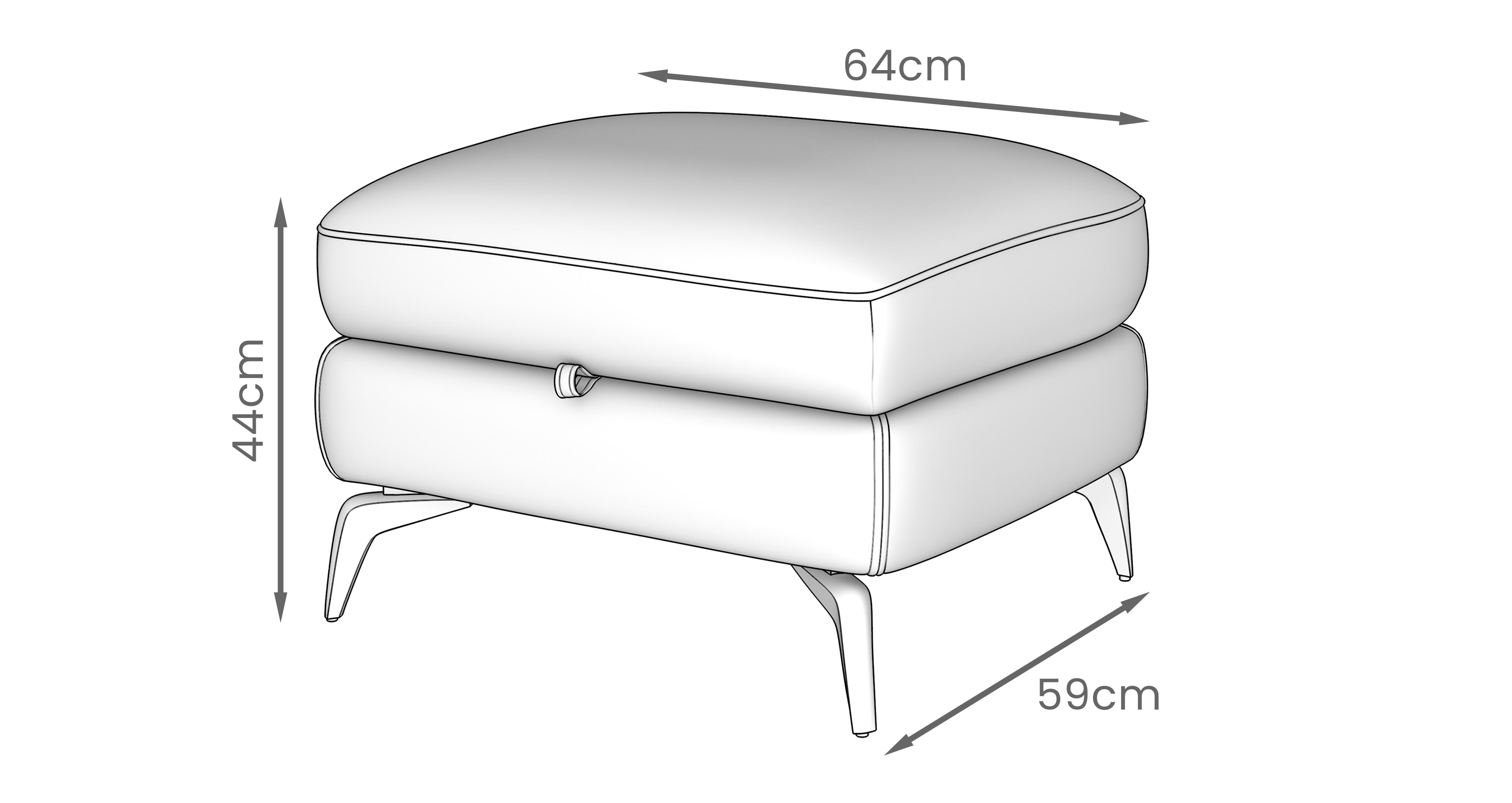 Harlan Storage Footstool | DFS